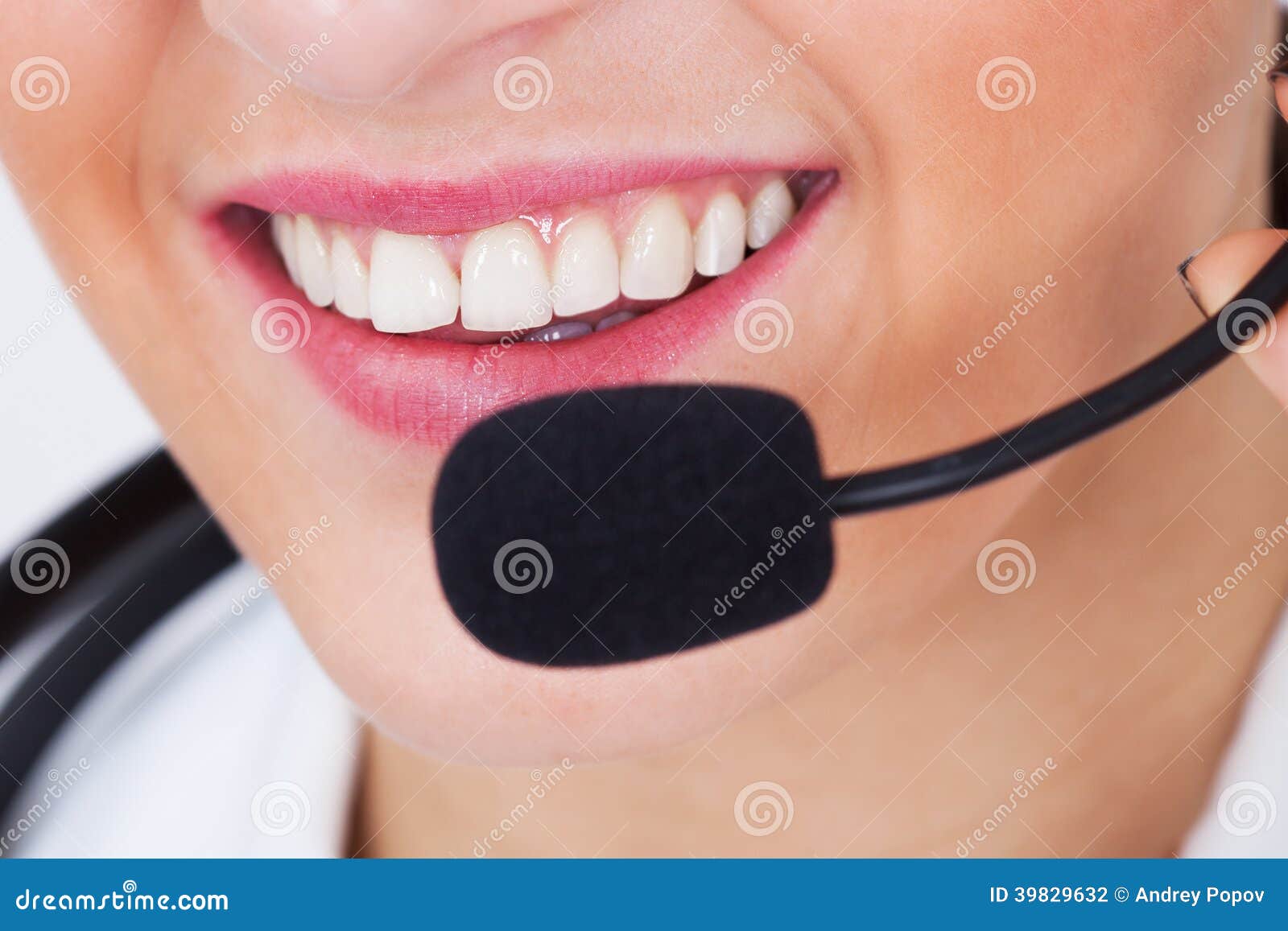 Doctor using headset stock photo. Image of healthcare - 39829632