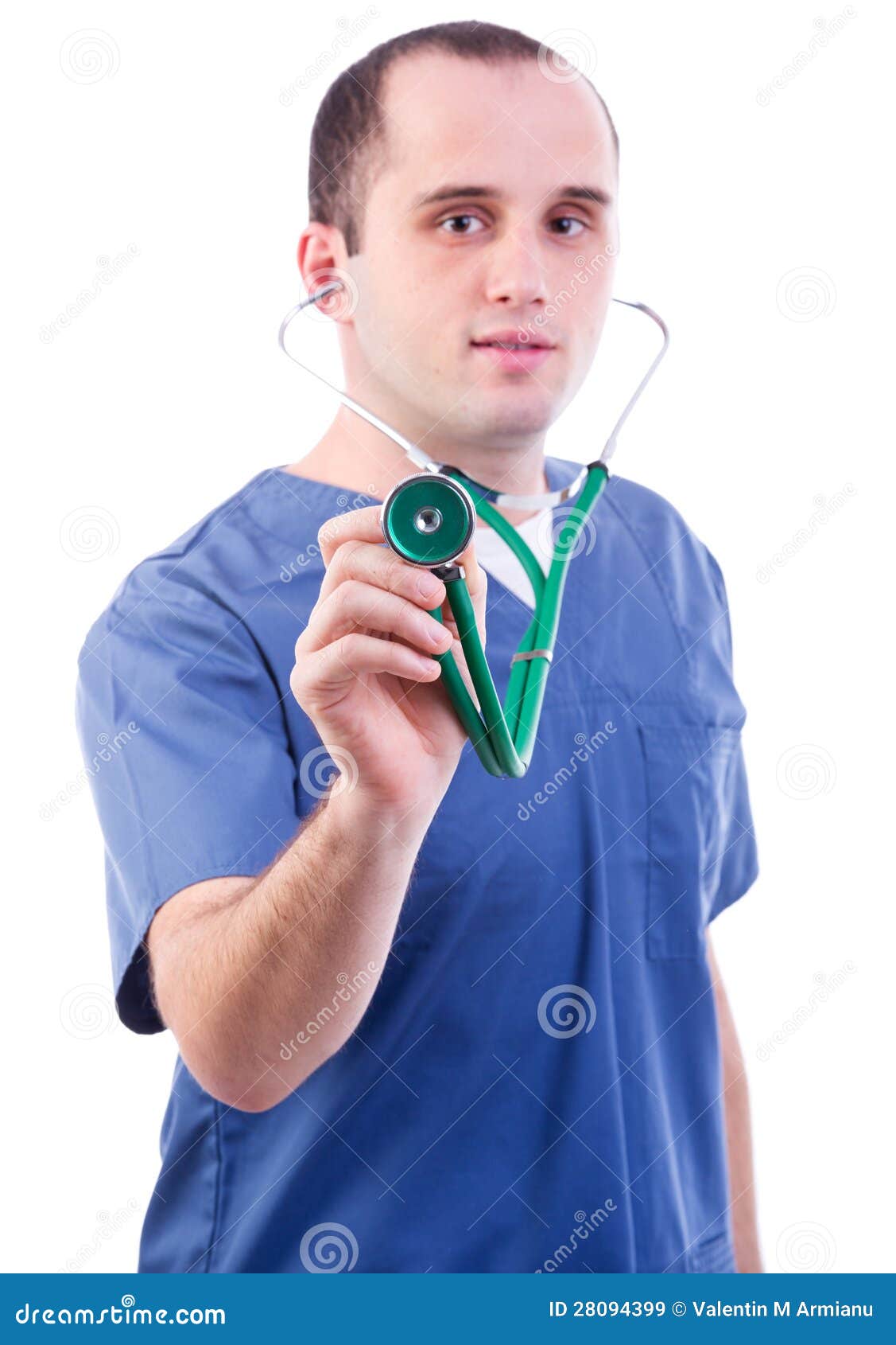 Doctor using a stethoscope stock image. Image of stethoscope - 28094399