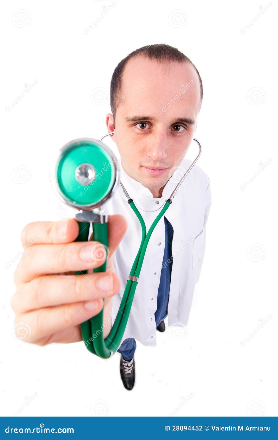 Doctor using a stethoscope stock photo. Image of care - 28094452