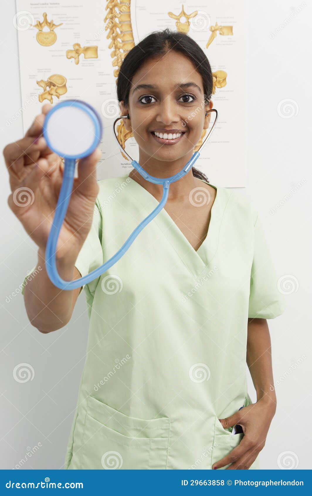 Doctor Using Stethoscope stock photo. Image of hospital - 29663858