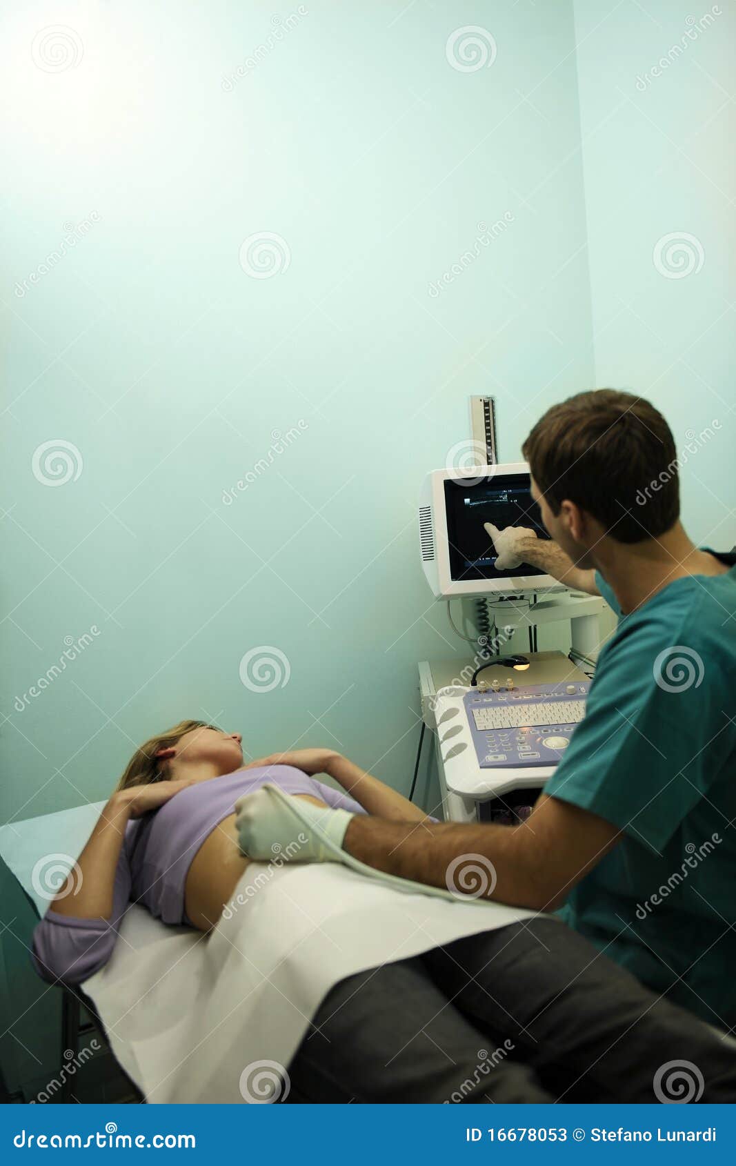 Doctor Using Ultrasound Machine Stock Image - Image of examination ...