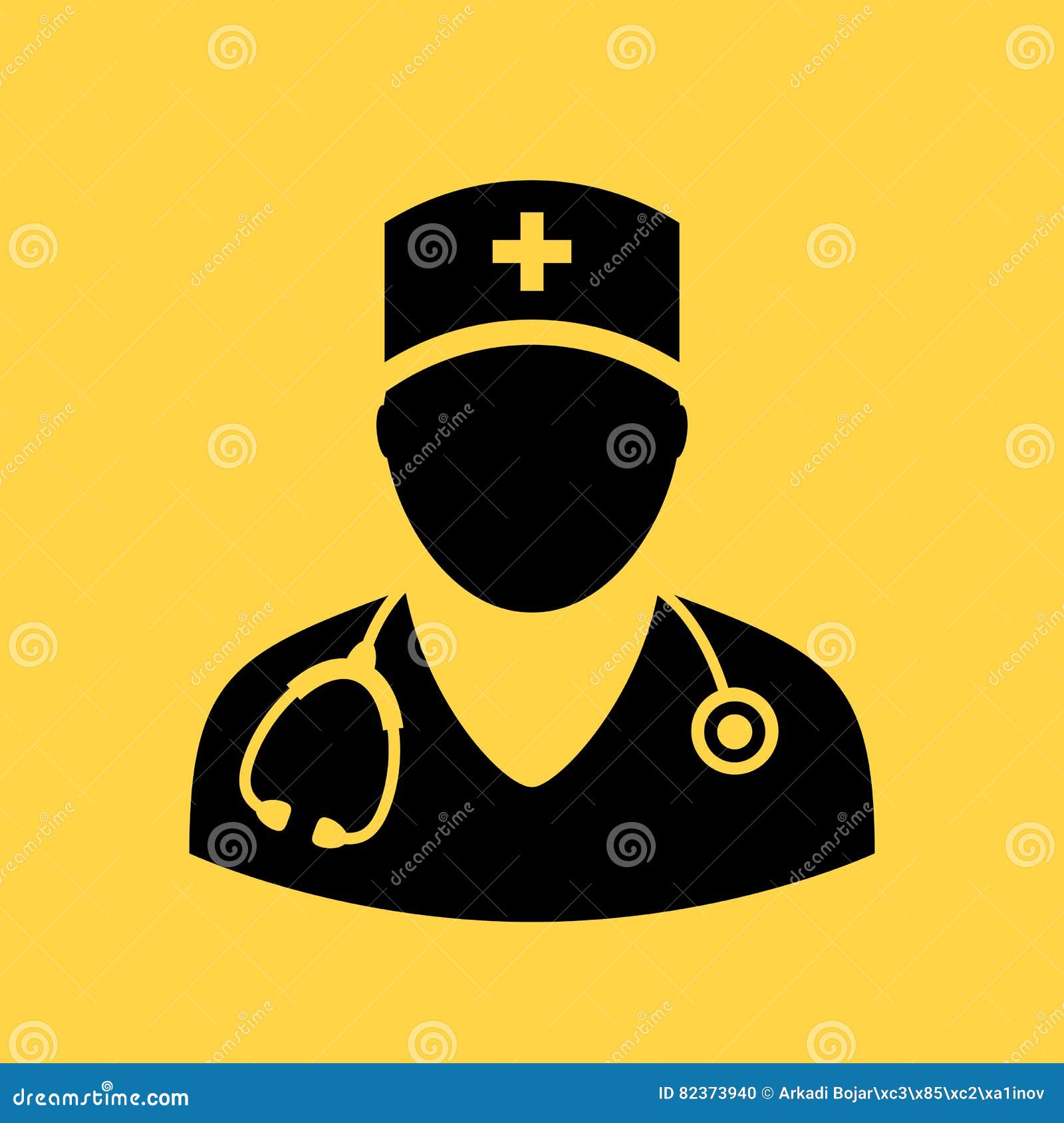 Doctor vector icon stock vector. Illustration of avatar - 82373940