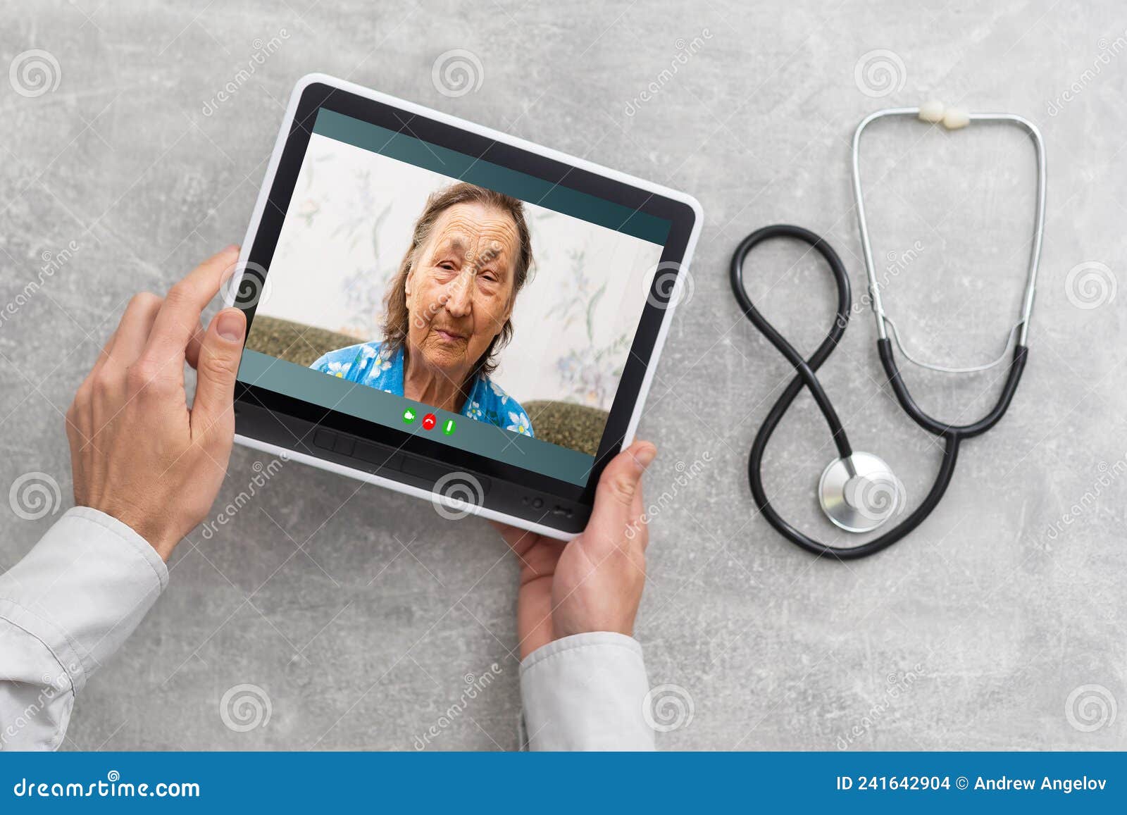 Doctor Video Chatting with a Patient Stock Photo - Image of person ...