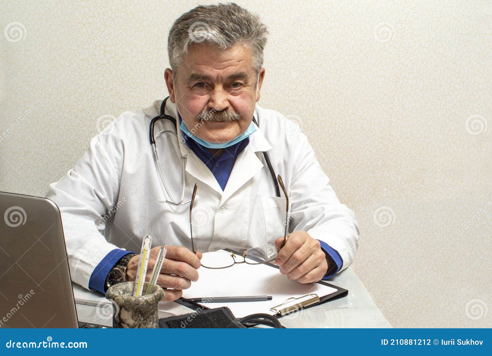 The Doctor is Waiting for the Patient Stock Photo - Image of doctors ...