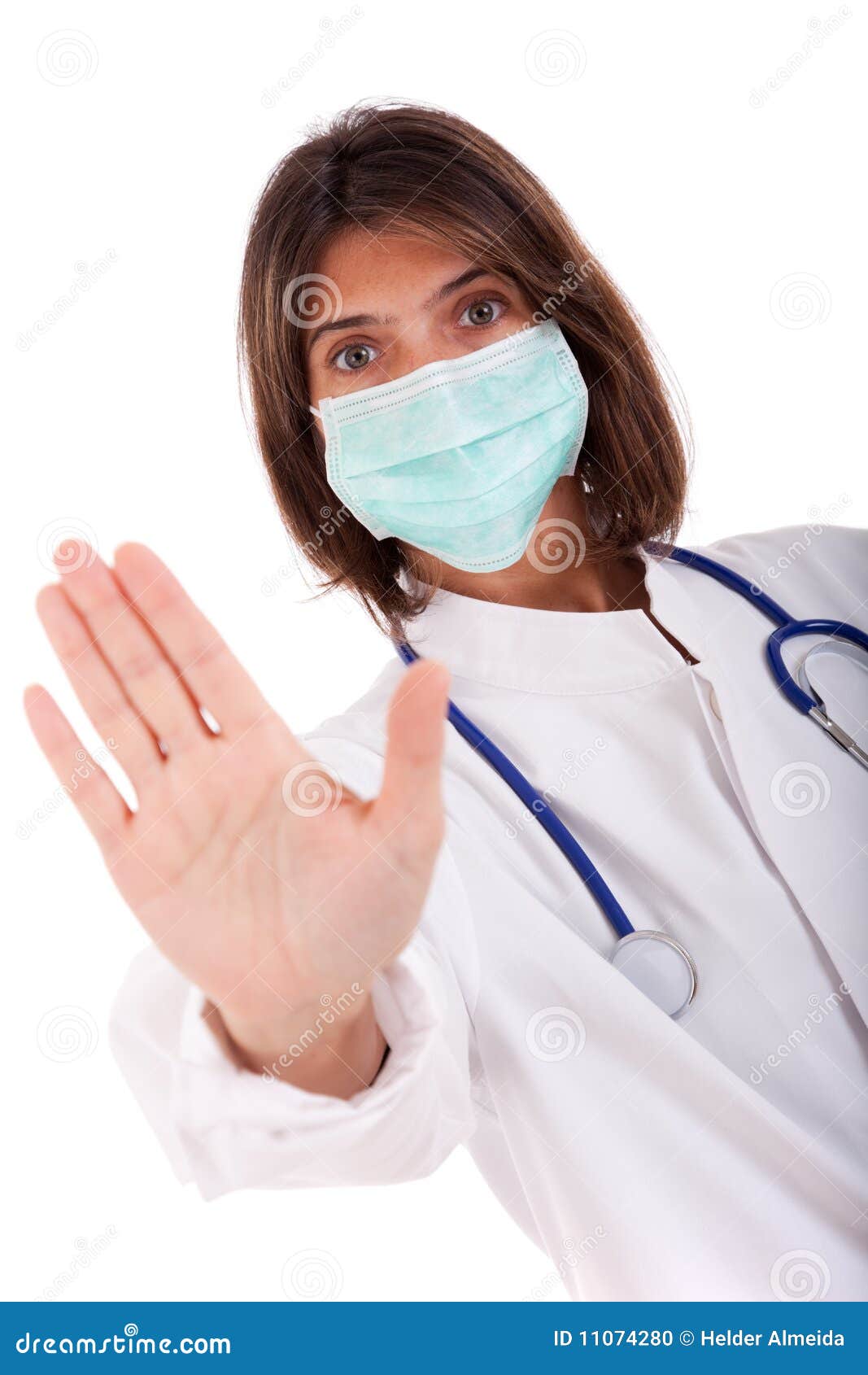 Doctor warning stock photo. Image of h1n1, influenza - 11074280