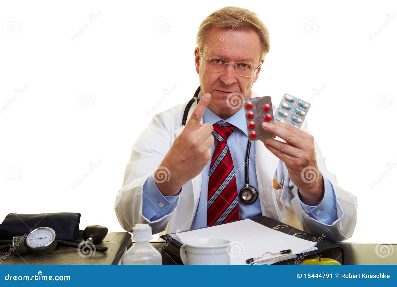 Doctor Warning of Side Effects Stock Image - Image of copy, citizen ...