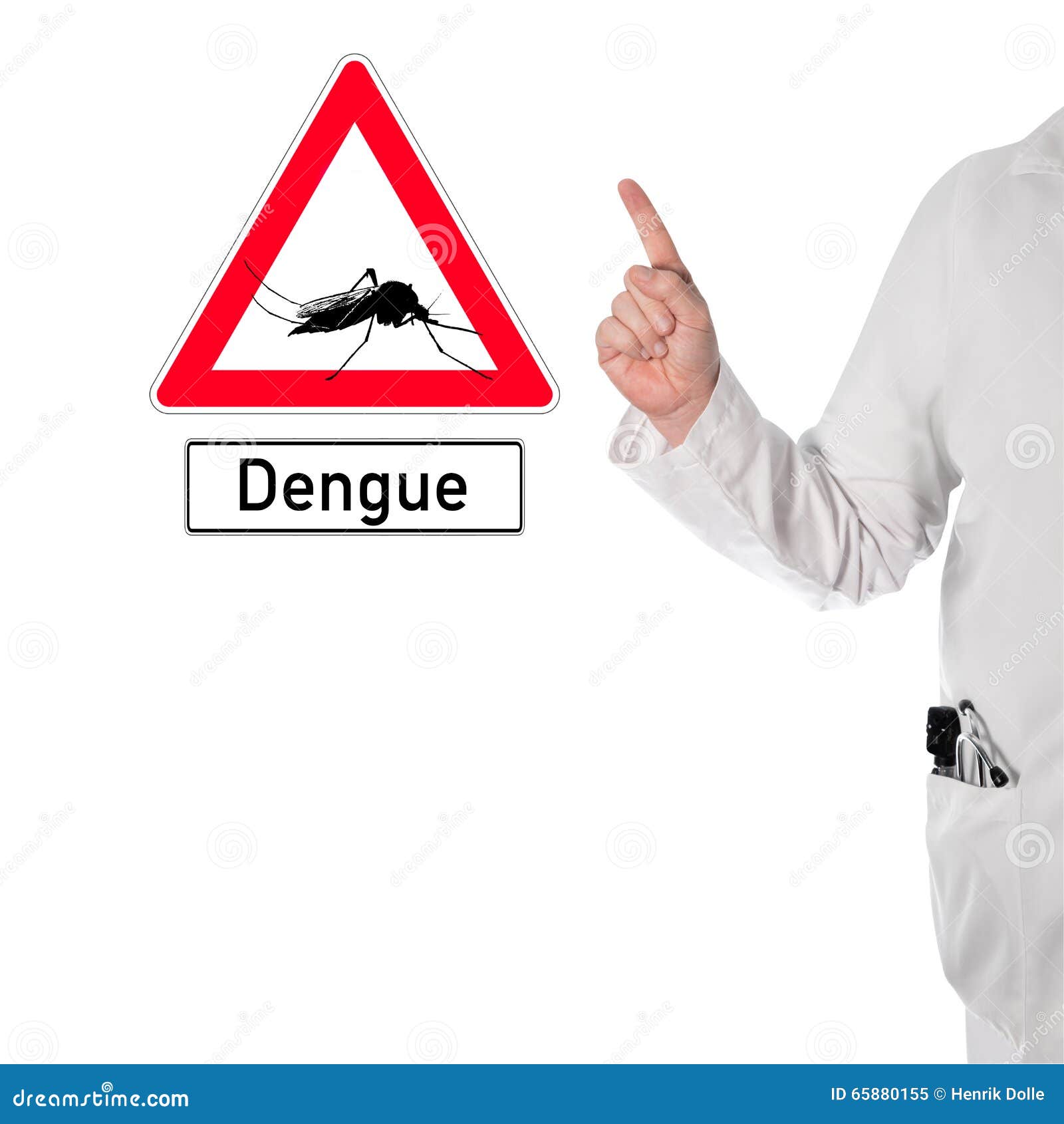 Doctor warns of dengue stock image. Image of copy, care - 65880155