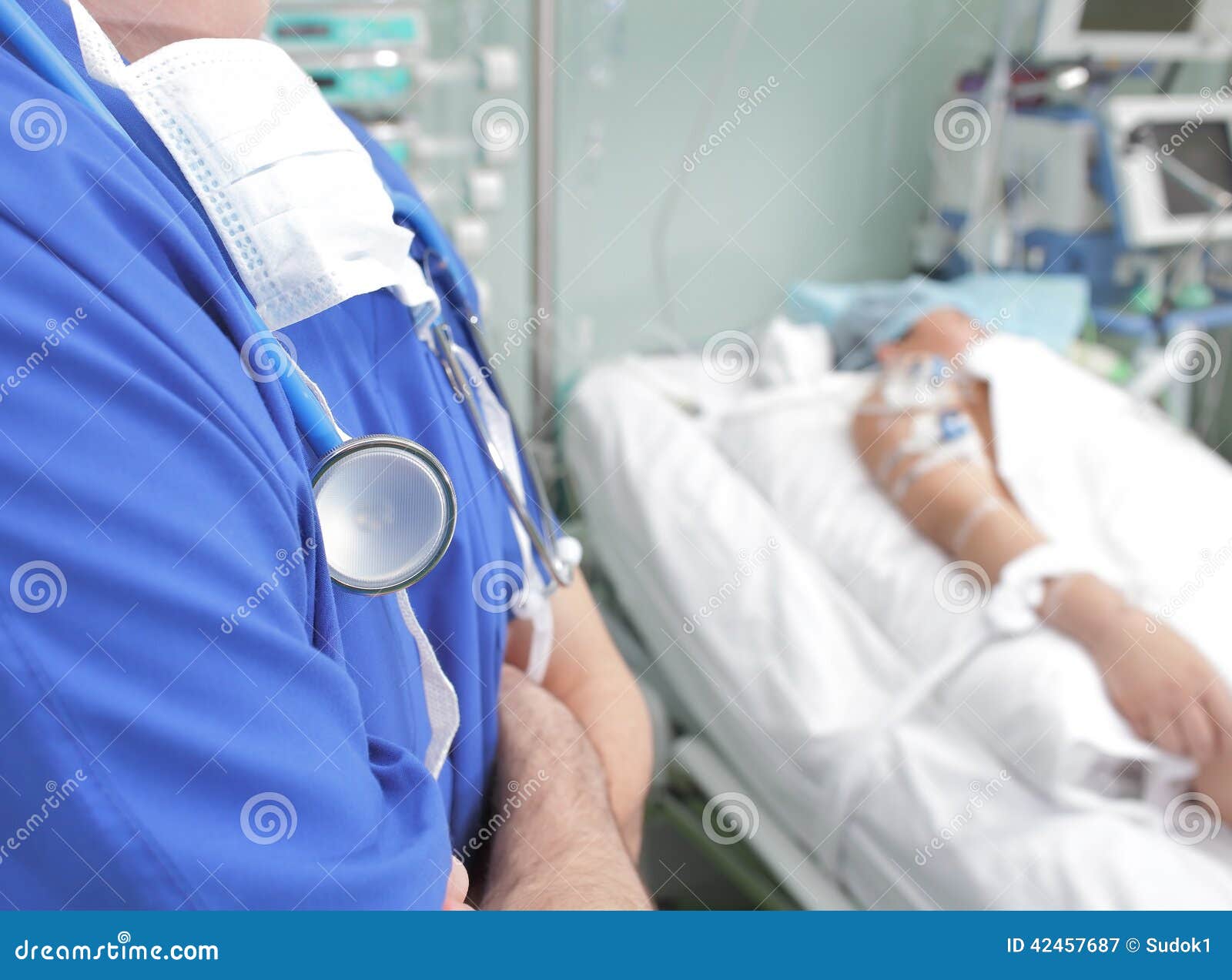 Doctor Watching Patient in a Hospital Stock Image - Image of people ...