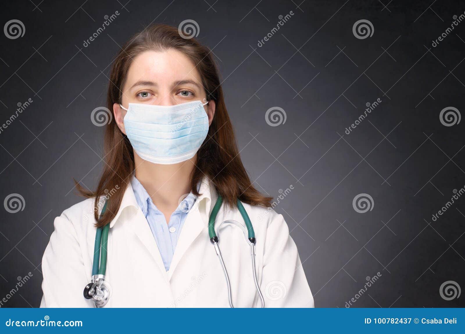 Doctor Wearing Protective Mask Stock Image - Image of female, people ...