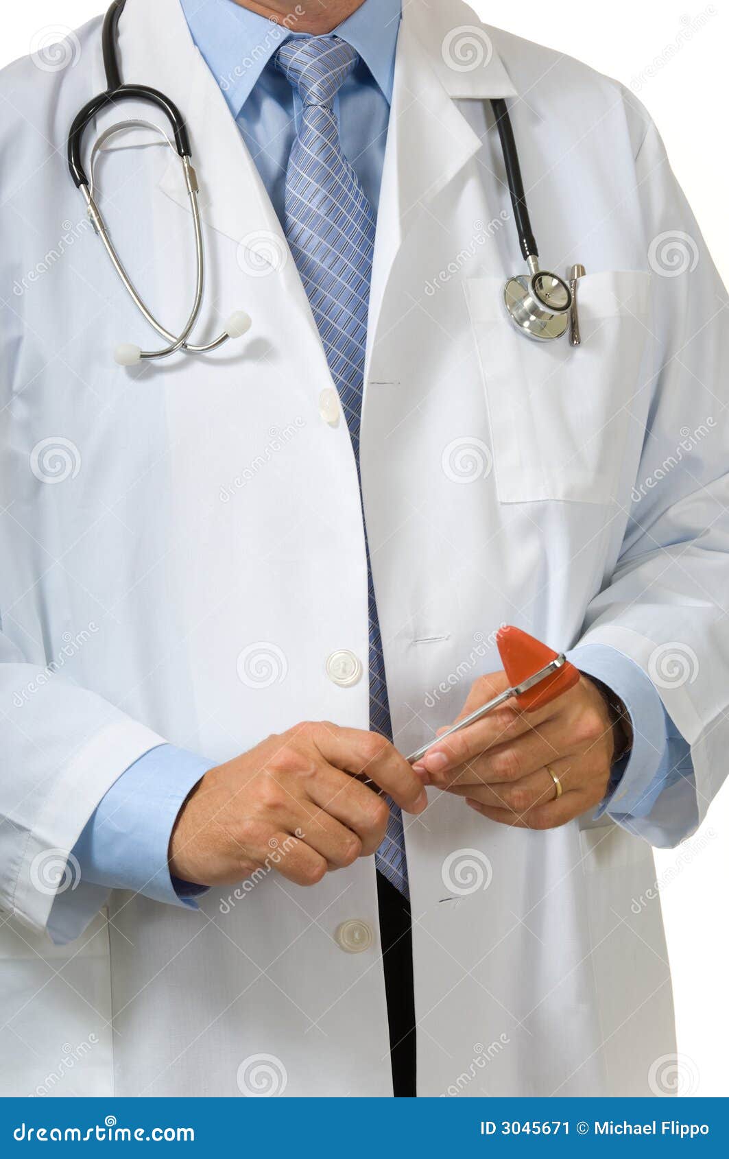 Doctor wih reflex hammer stock image. Image of medical - 3045671