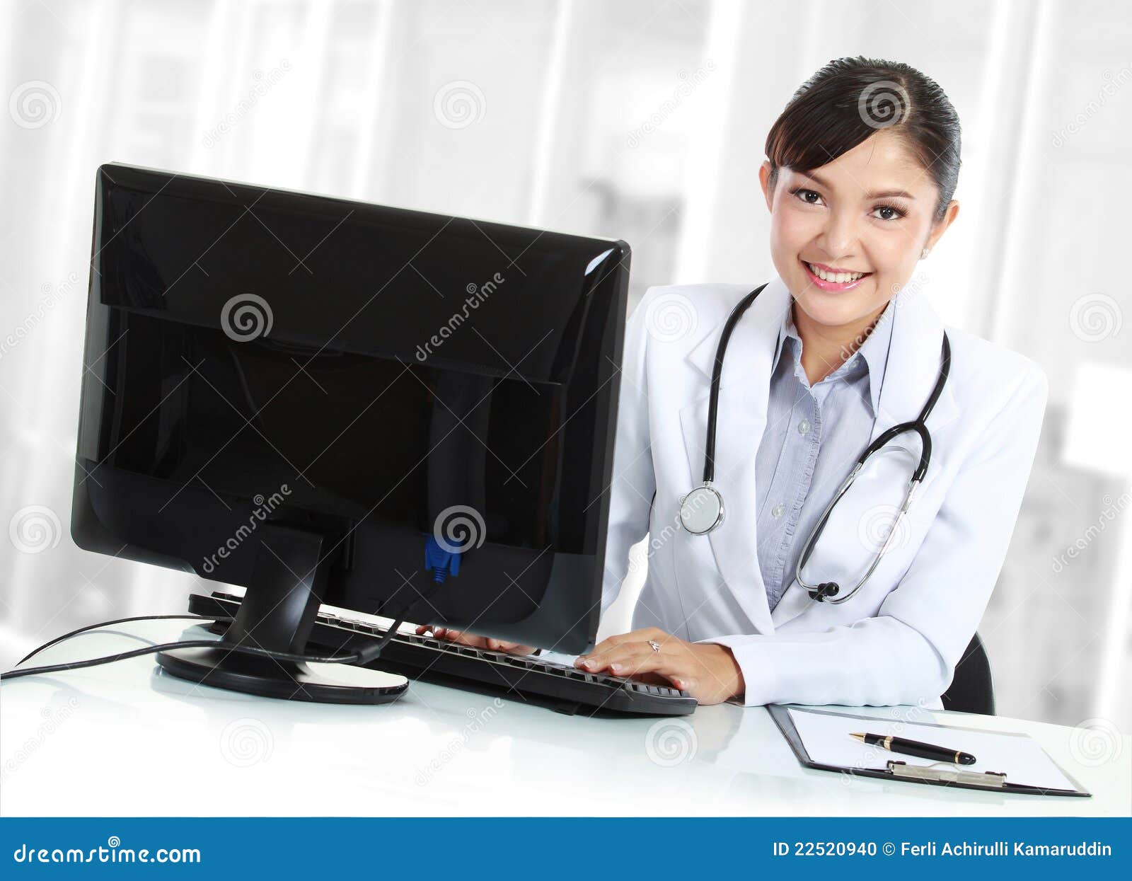 Doctor woman in the office stock photo. Image of look - 22520940