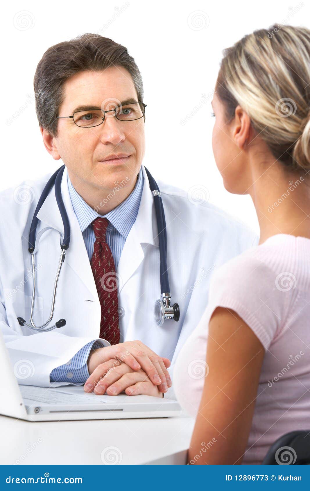 Doctor and woman patient stock image. Image of conversation - 12896773