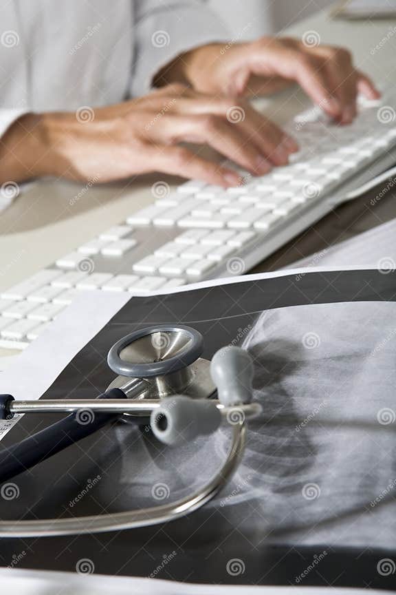 Doctor at work stock image. Image of hand, notebook, internet - 12022439