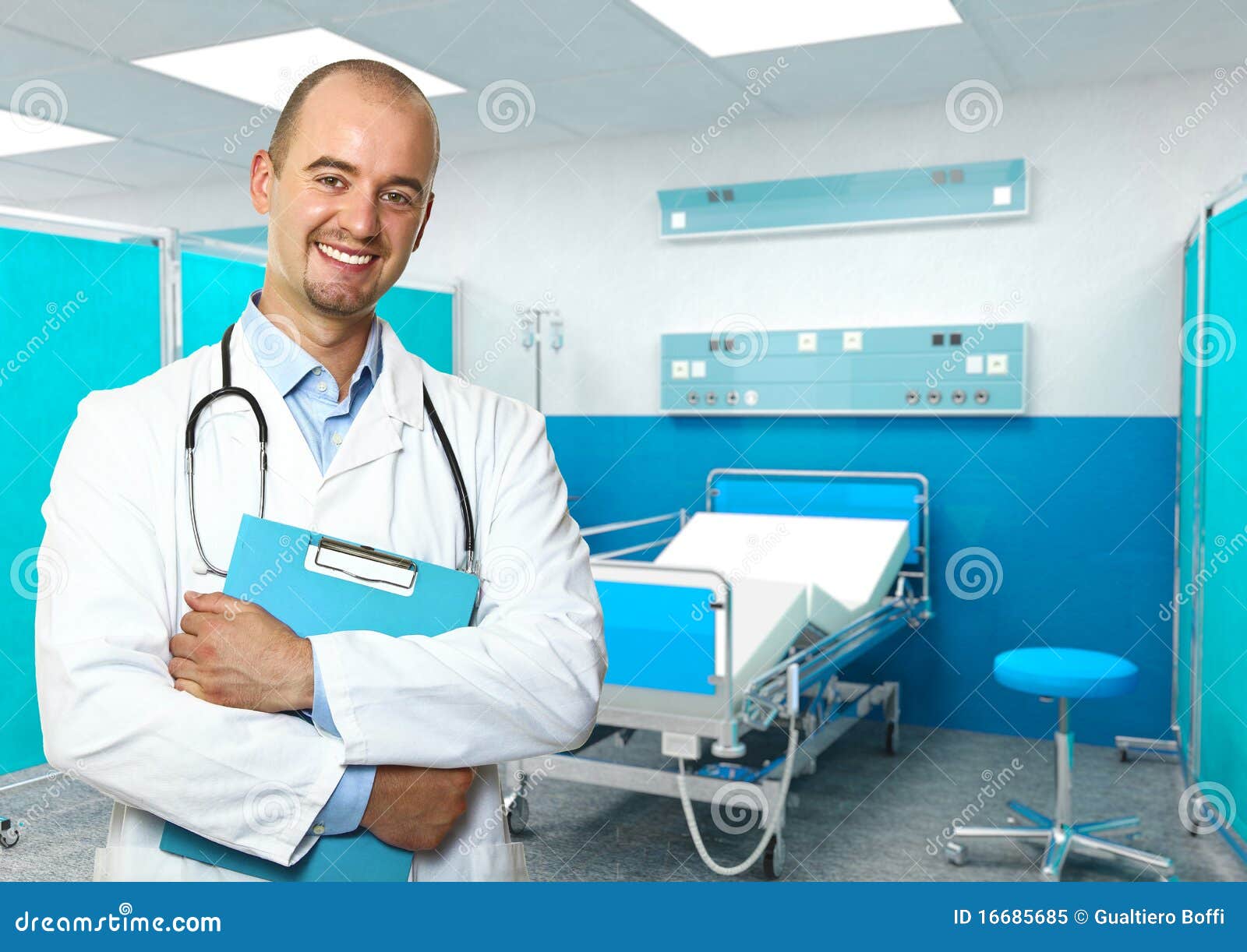 Doctor at work stock image. Image of confident, friendly - 16685685