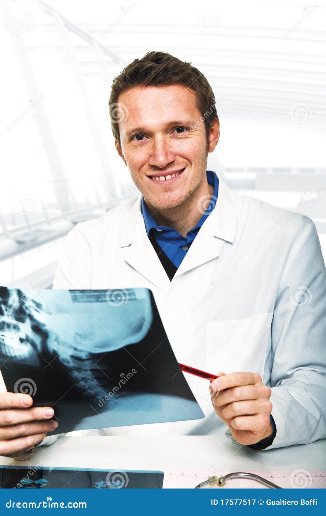 Doctor at work stock image. Image of clinic, stethoscope - 17577517