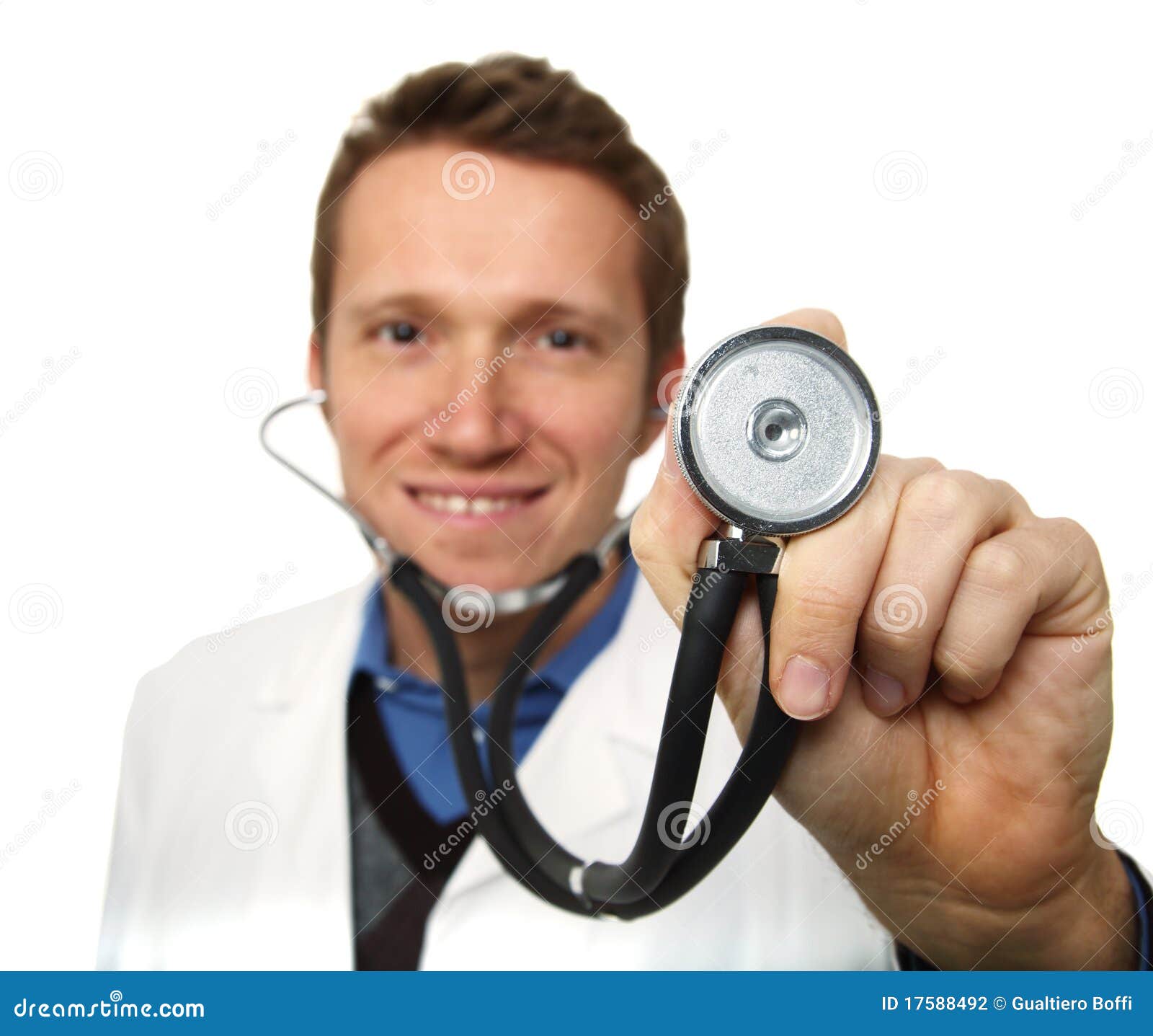 Doctor at work stock photo. Image of portrait, white - 17588492