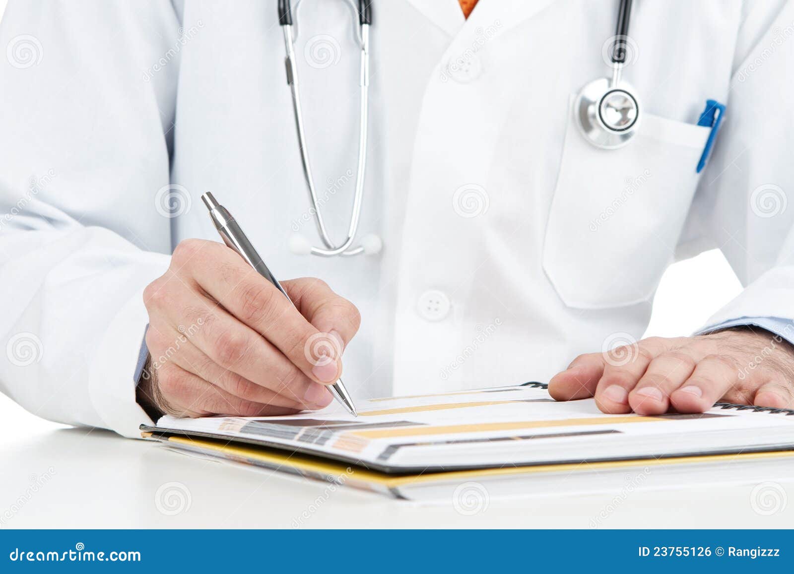 Doctor at work stock photo. Image of male, medical, paper - 23755126