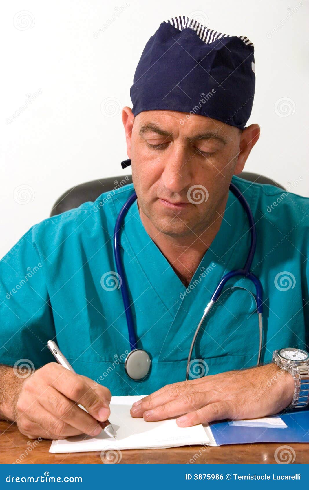 Doctor at work stock photo. Image of professional, hospital - 3875986