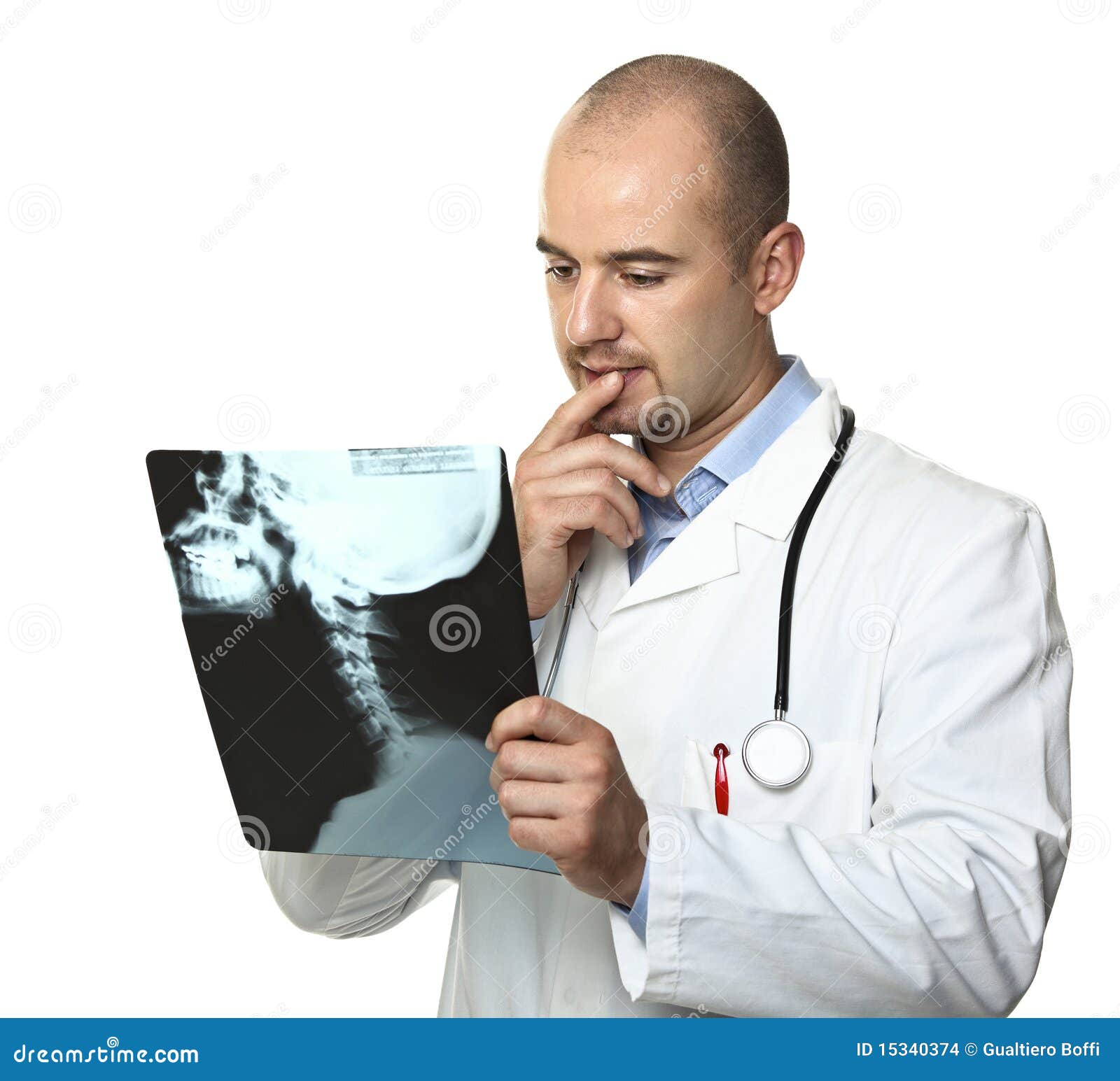 Doctor at work isolated stock photo. Image of profession - 15340374