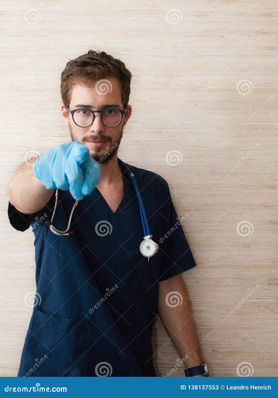 A Doctor Working in the Physician Room Stock Image - Image of care ...
