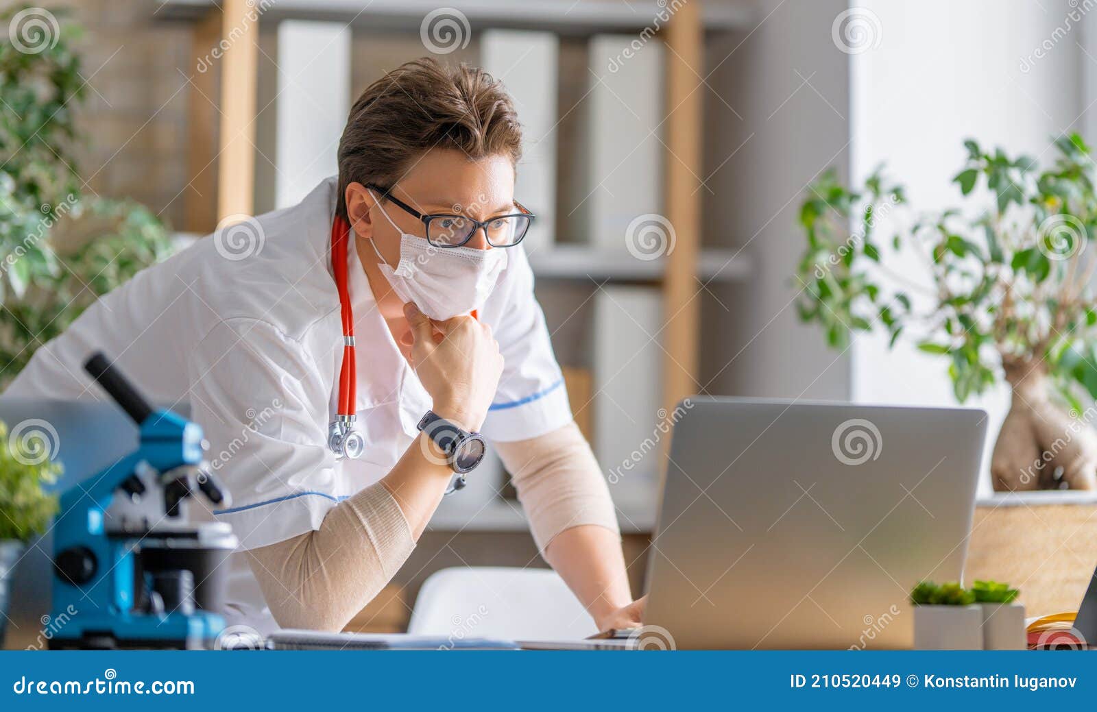 Doctor is working stock image. Image of awareness, authentic - 210520449