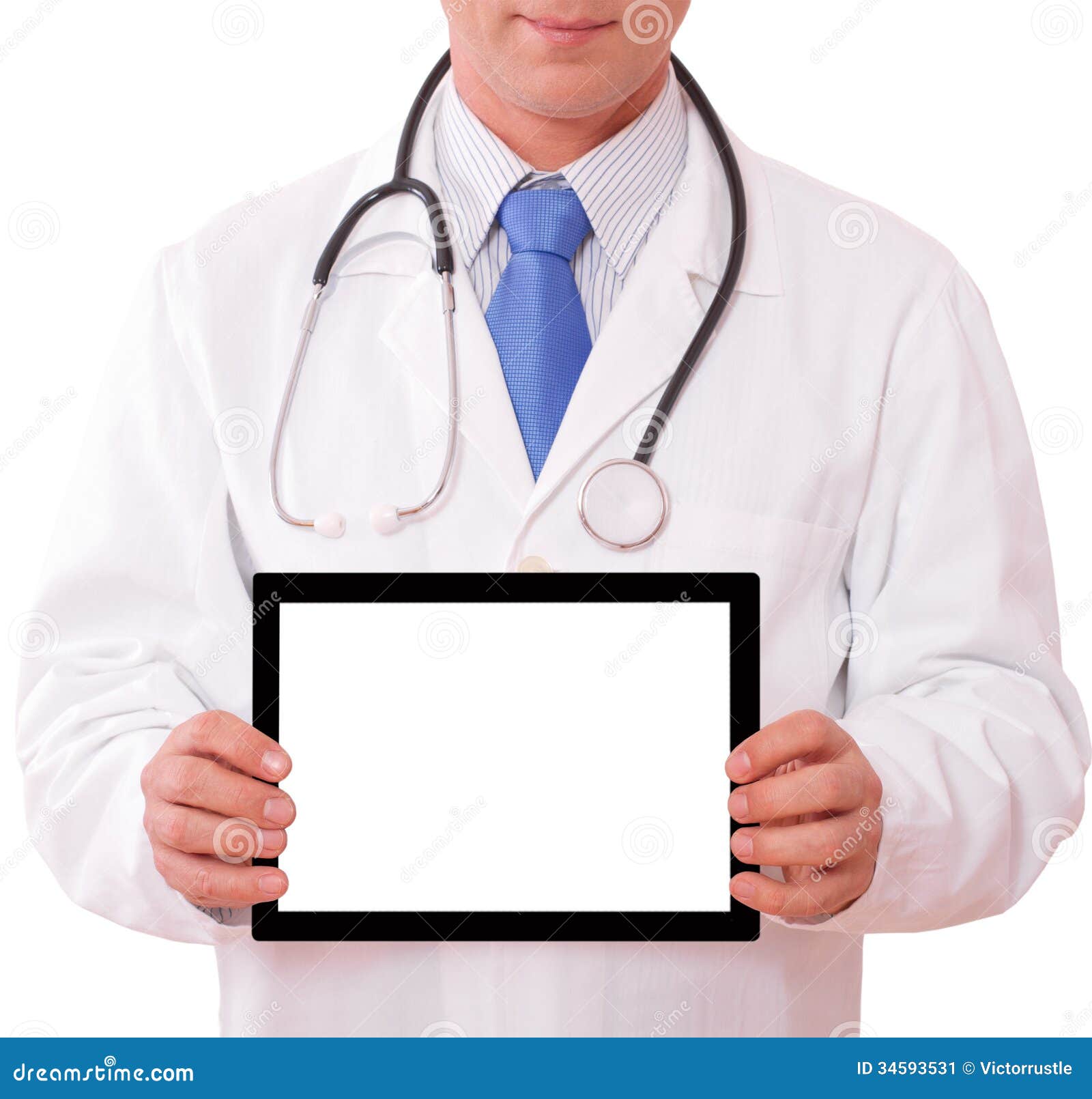 Doctor working with tablet stock image. Image of care - 34593531