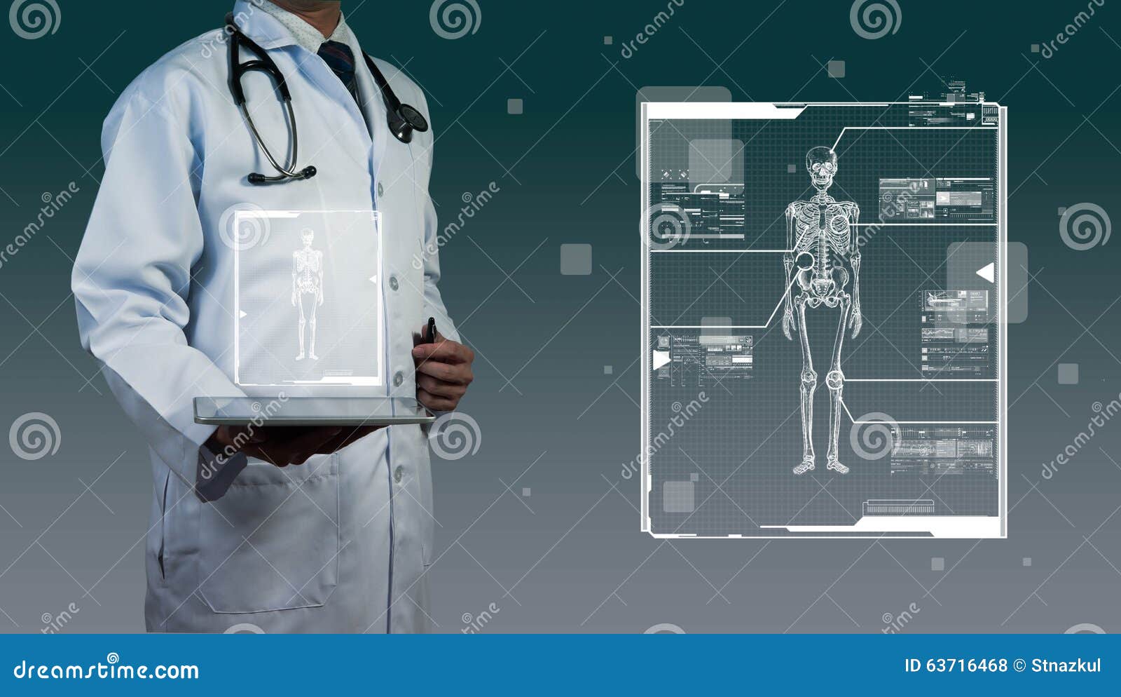 Doctor working with tablet stock photo. Image of data - 63716468