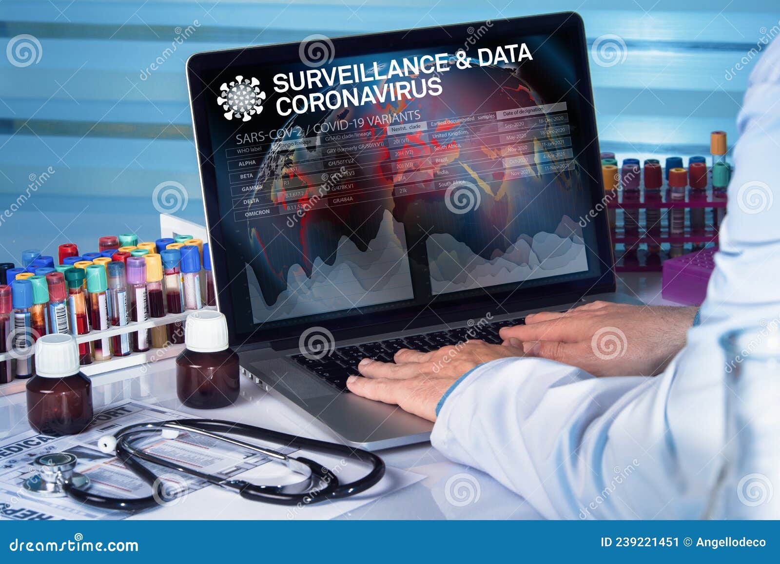 Epidemiologist Working with Data of Incidence of Coronavirus or Covid ...