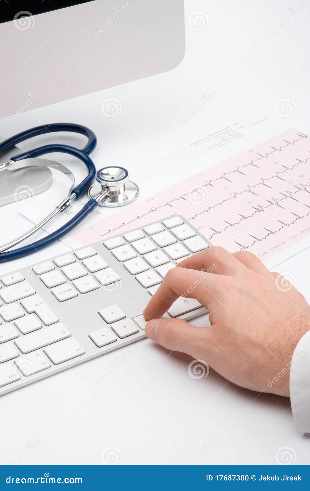 Doctor workplace stock photo. Image of cardiac, caucasian - 17687300