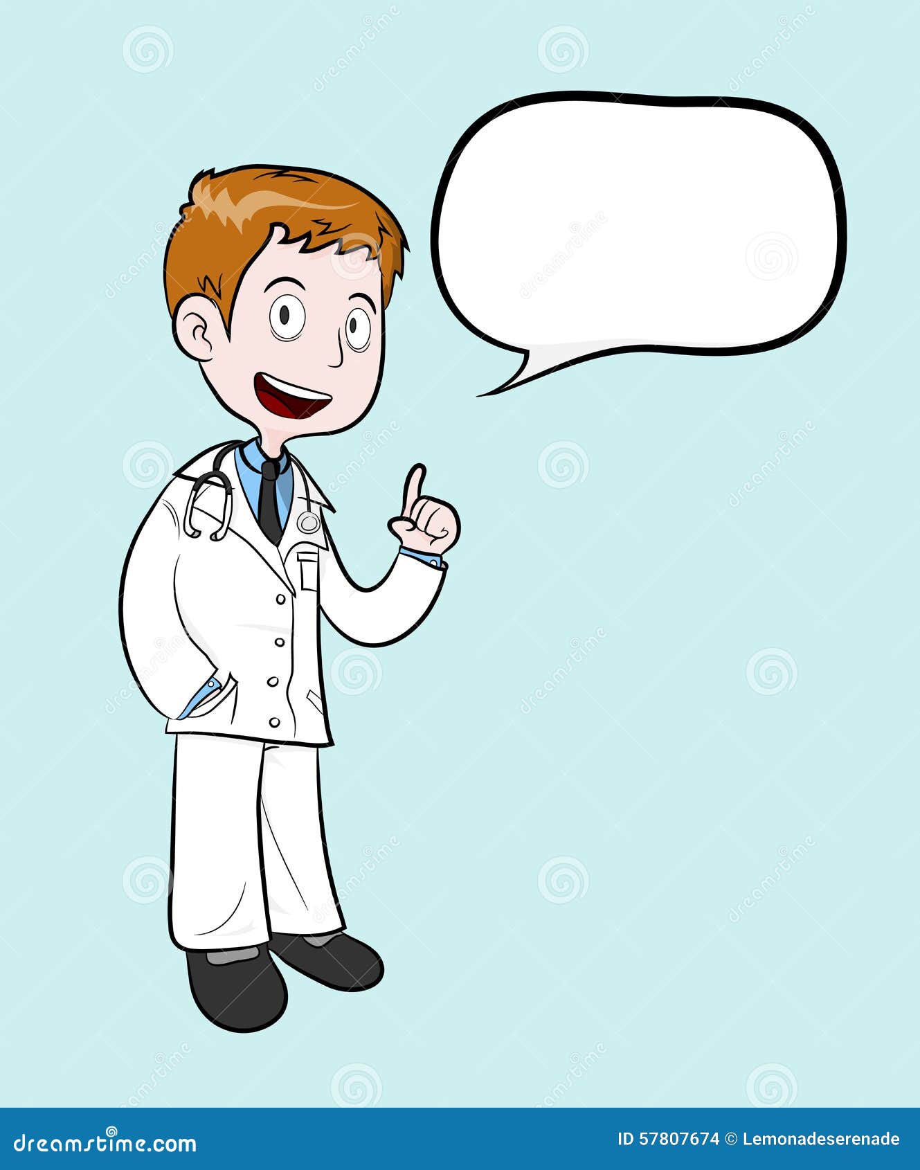 Doctor with Text stock vector. Illustration of personnel - 57807674