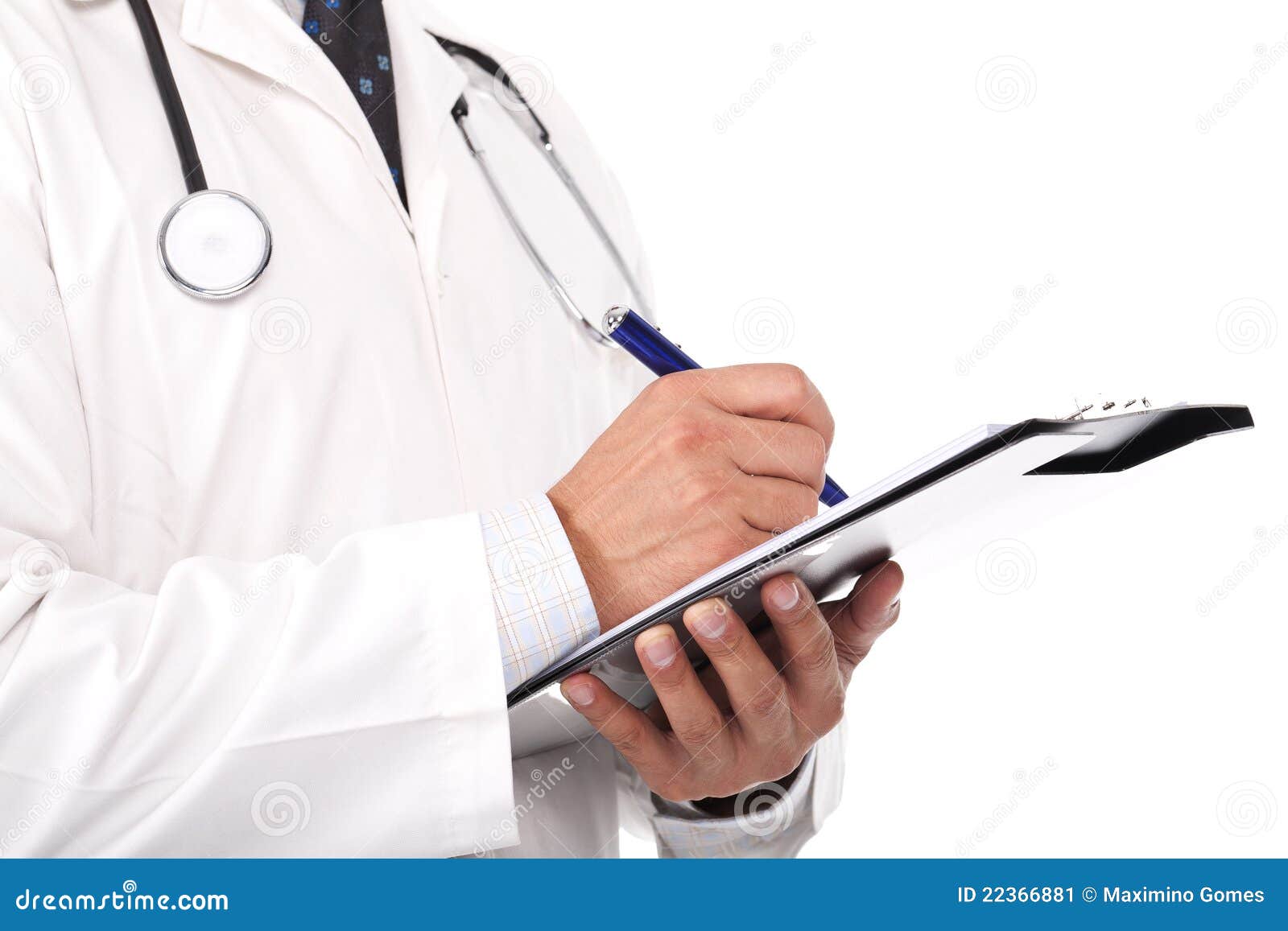 Doctor Writing Notes and Prescriptions Stock Image - Image of looking ...