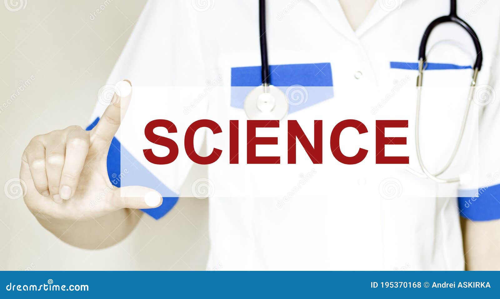 Doctor Writing Word SCIENCE with Hands, Medical Concept Stock Photo ...