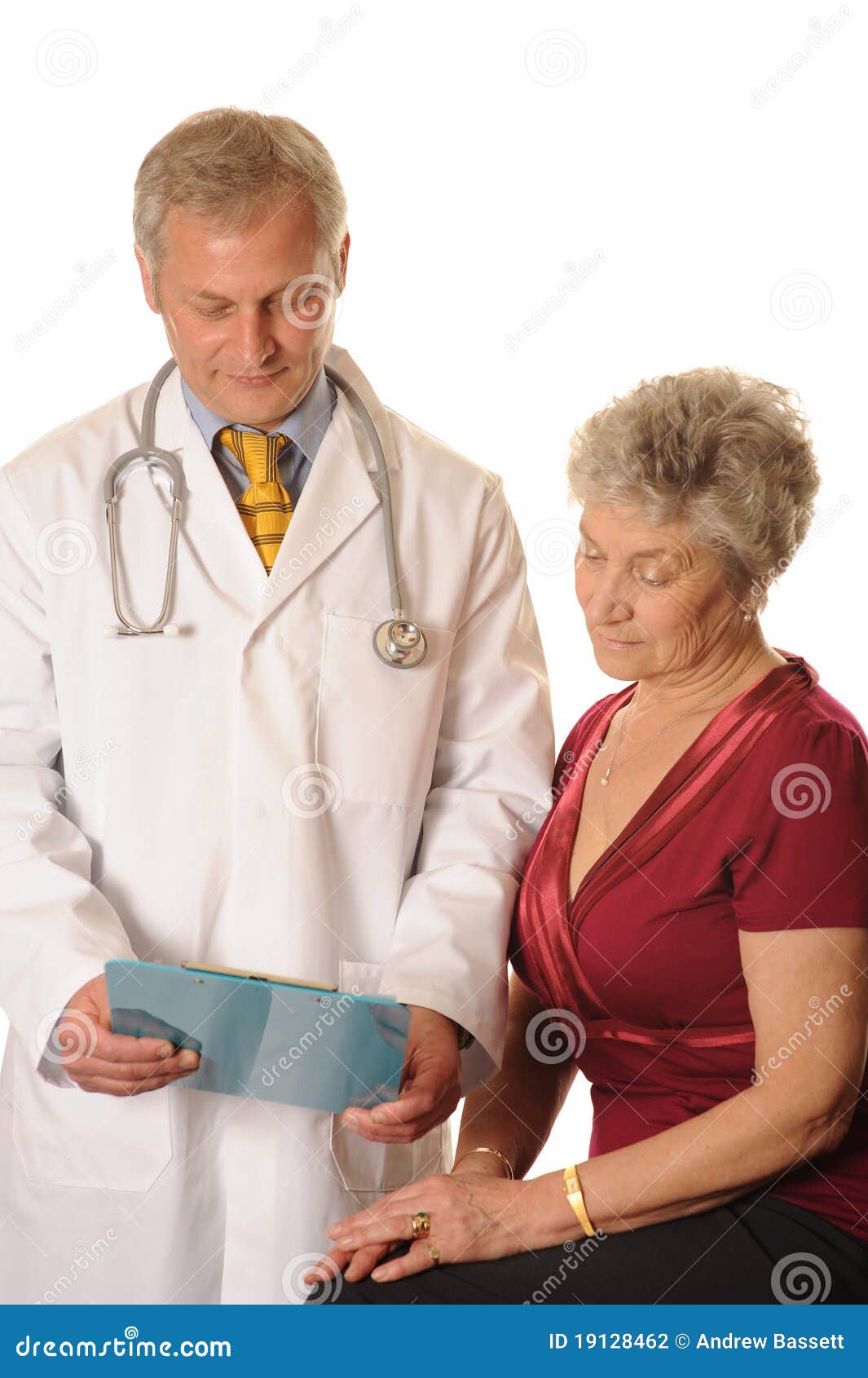 Doctor y paciente foto de archivo. Imagen de medicina - 19128462