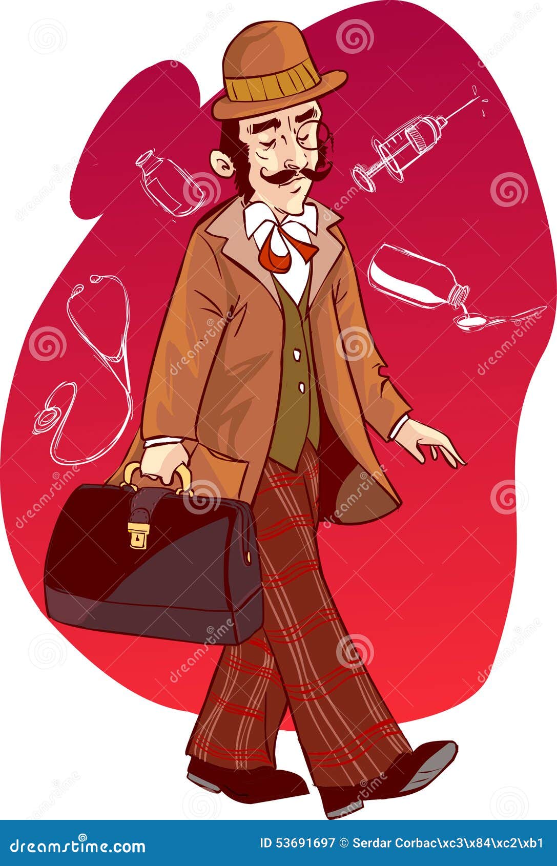 Doctors in ancient history stock vector. Illustration of physician ...