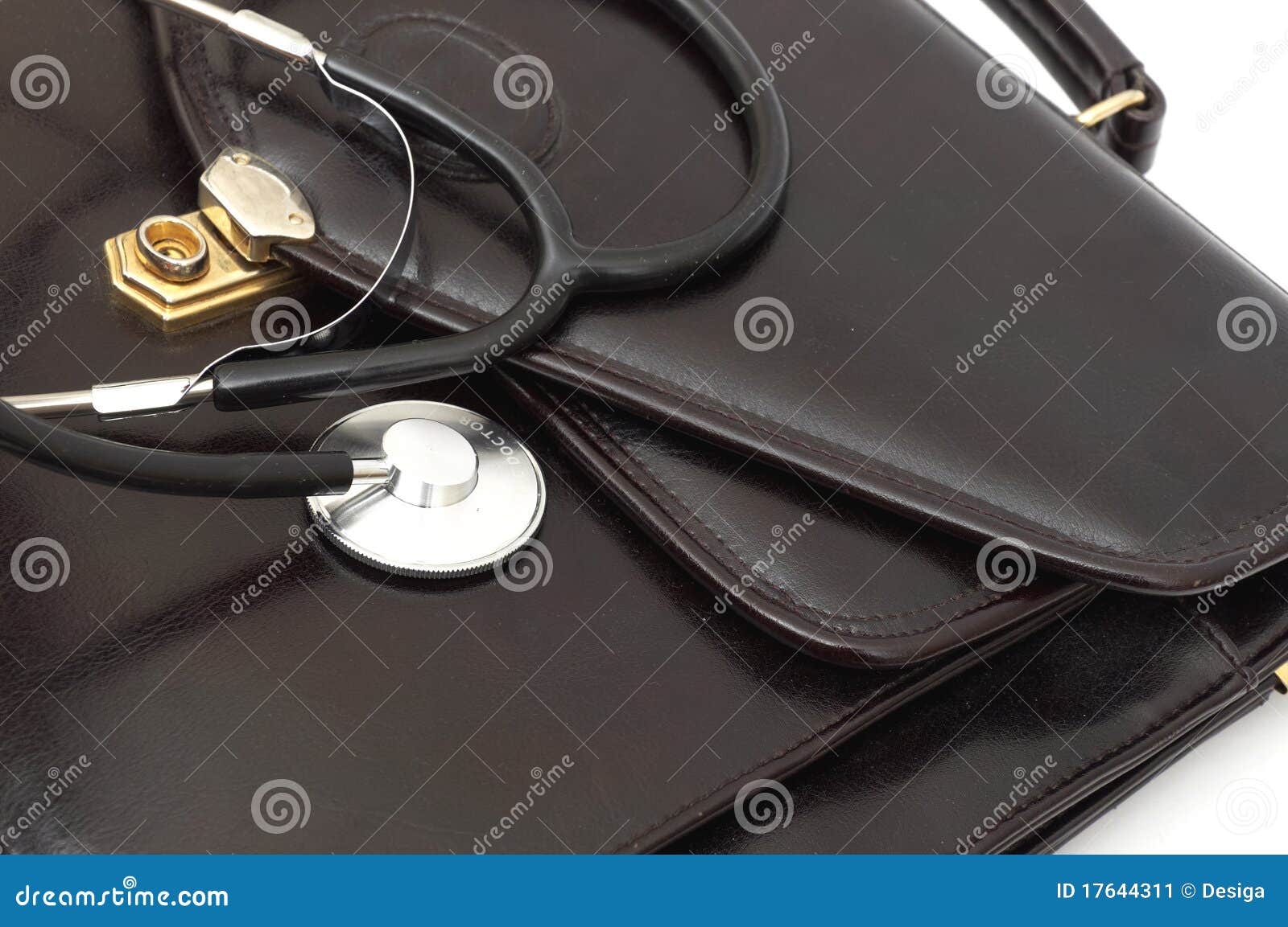 Doctors Case with Stethoscope Stock Image - Image of case, exam: 17644311