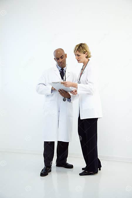 Doctors with chart. stock photo. Image of consulting, consultation ...