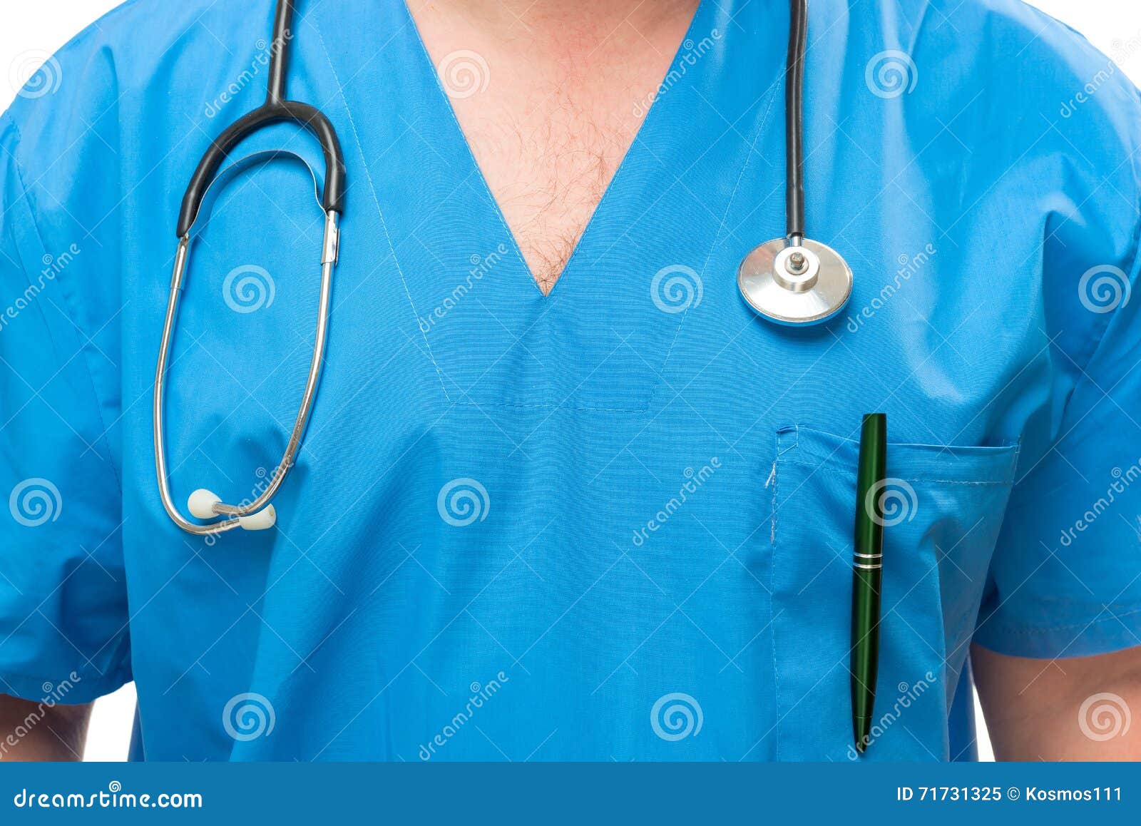 Doctors Chest with a Stethoscope Stock Image - Image of examination ...