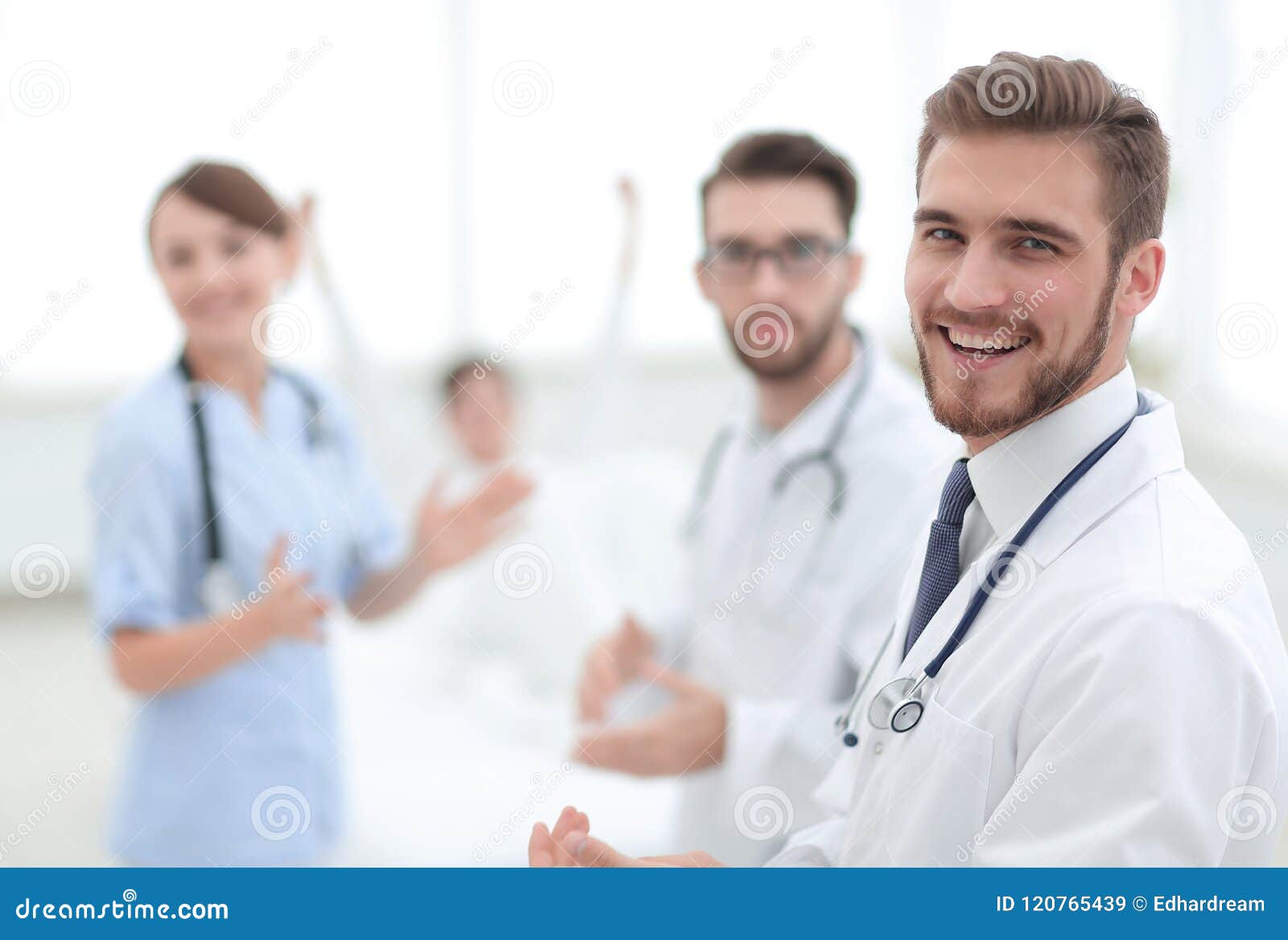 Doctors Clapping Hands and Applauding on Consent Stock Image - Image of ...