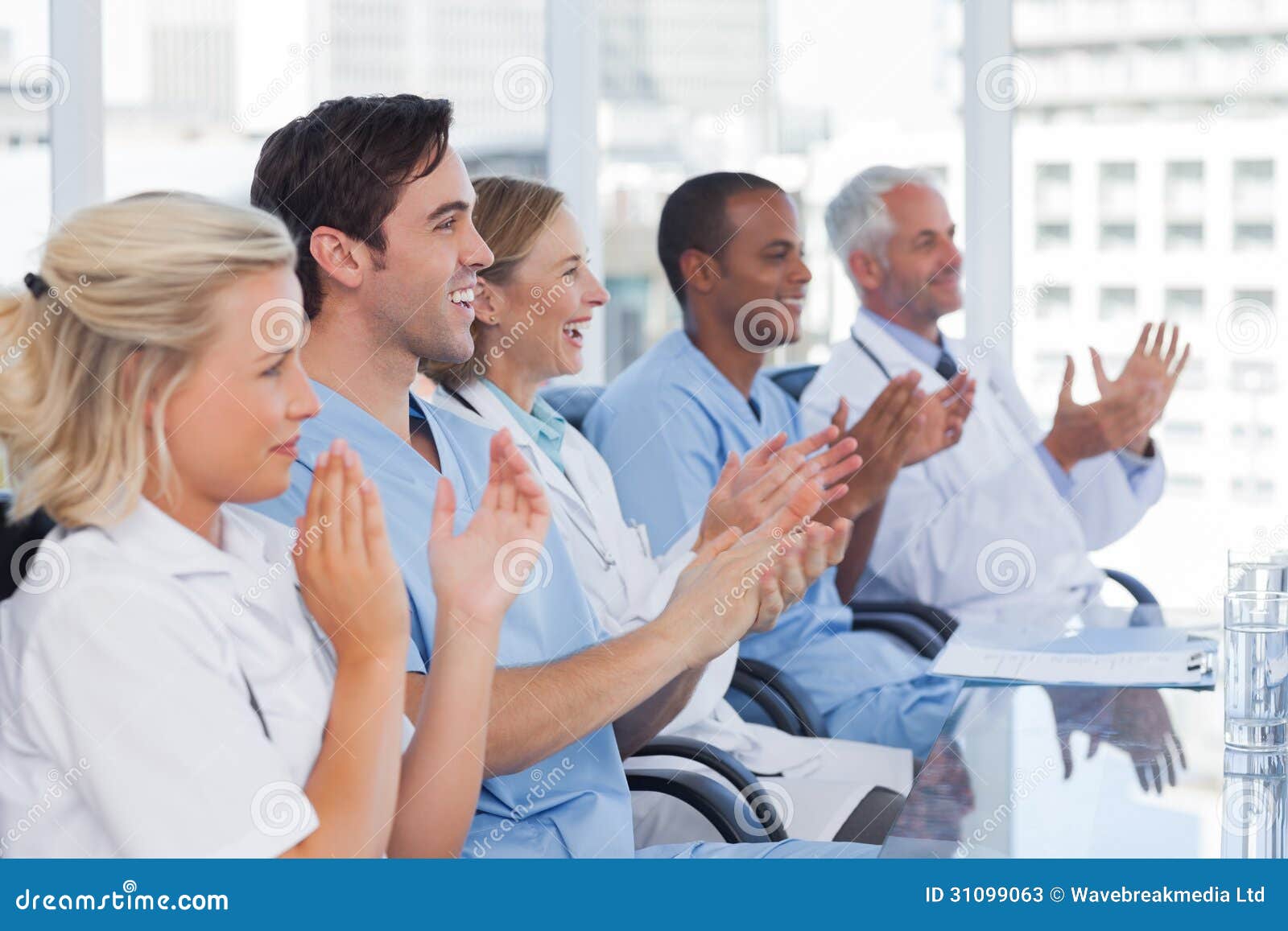 Doctors Clapping Their Hands Stock Image - Image of doctor, colleagues ...