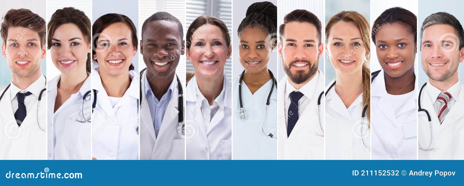 Doctors Collage stock photo. Image of dentist, group - 211152532