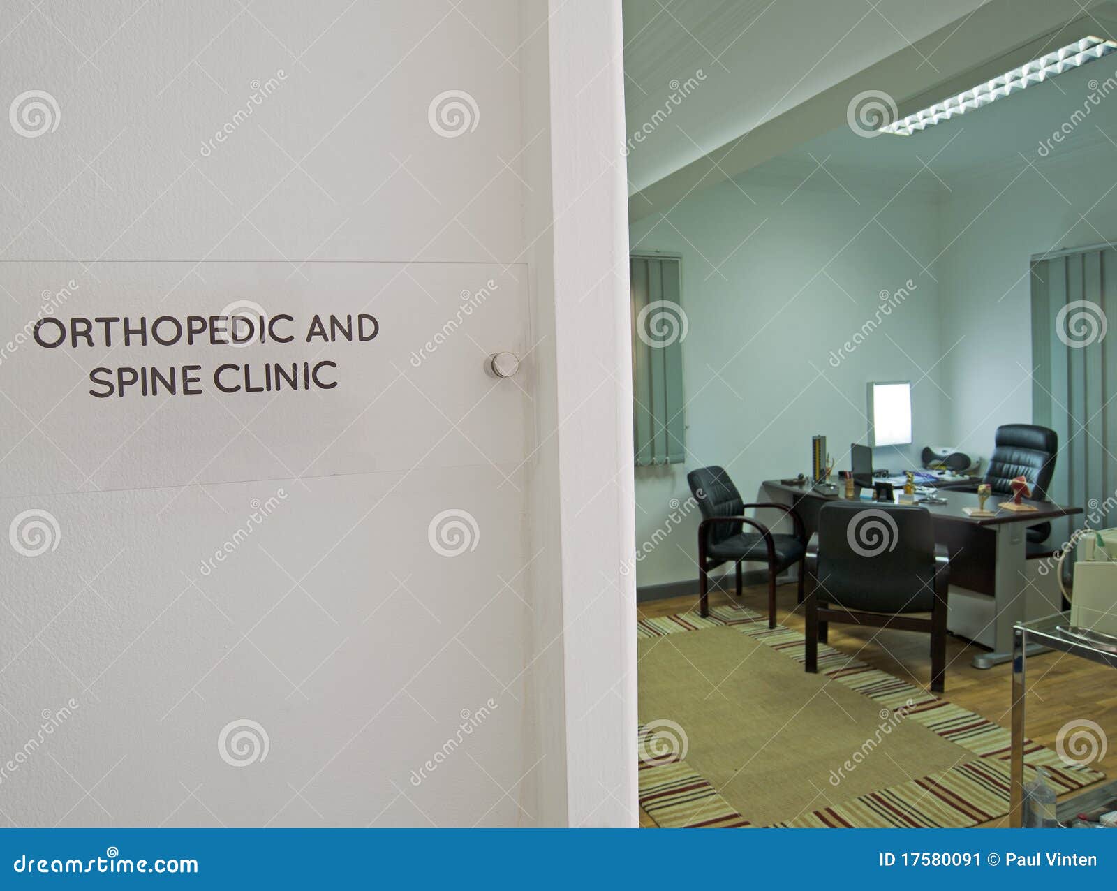 Doctors consultation room stock image. Image of spinal - 17580091