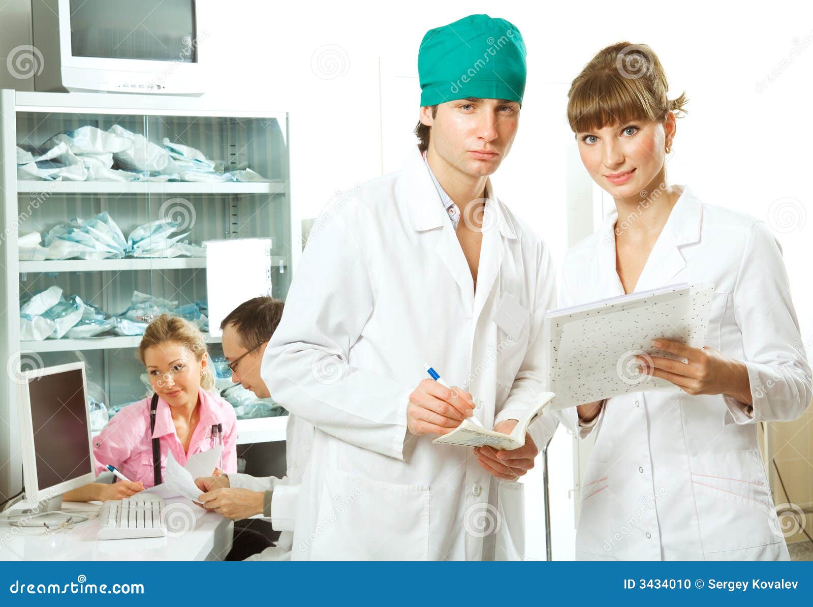 Doctors consulting stock photo. Image of caucasian, diagnostician - 3434010