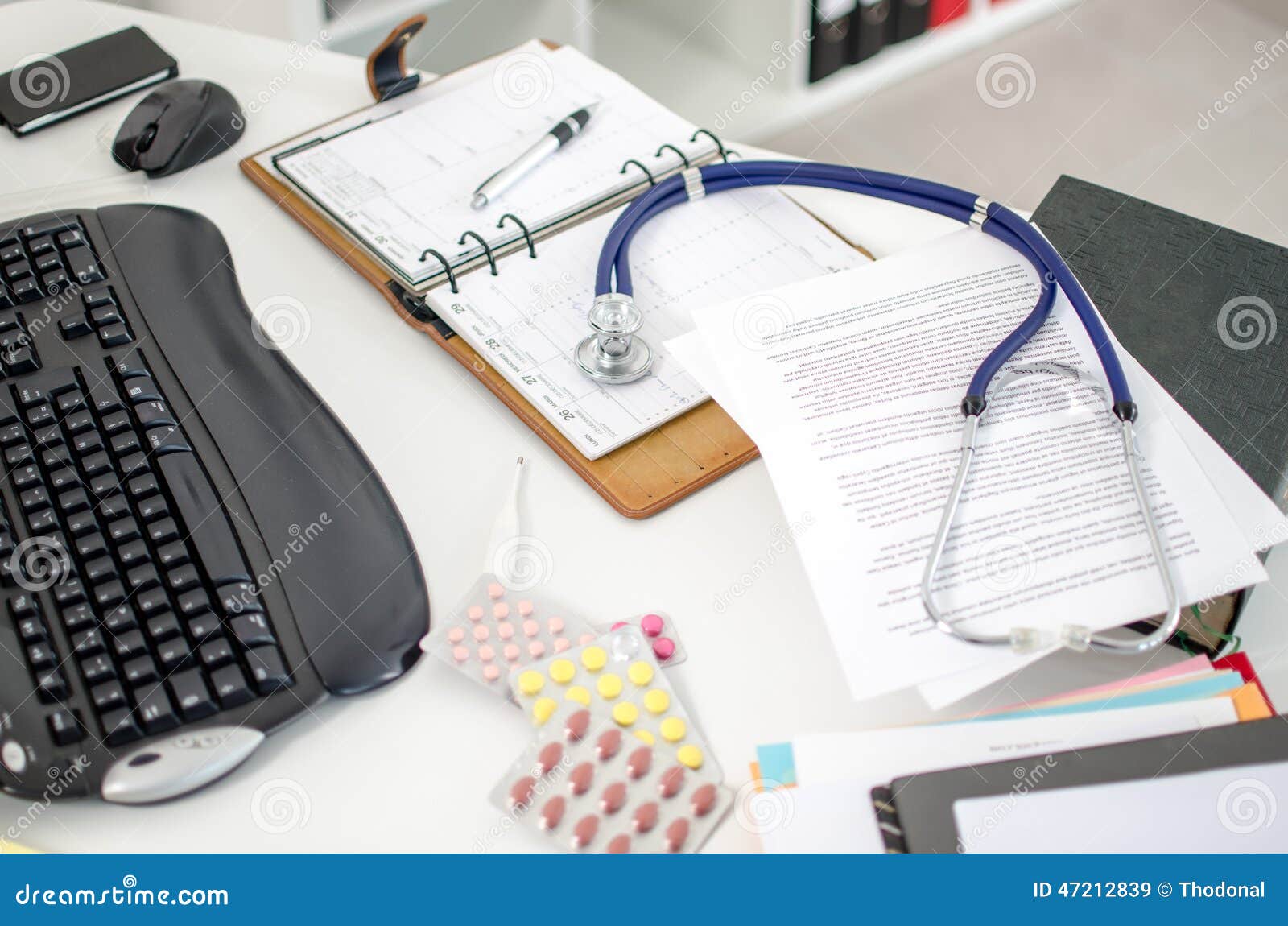 Doctors desk stock image. Image of healthcare, office - 47212839