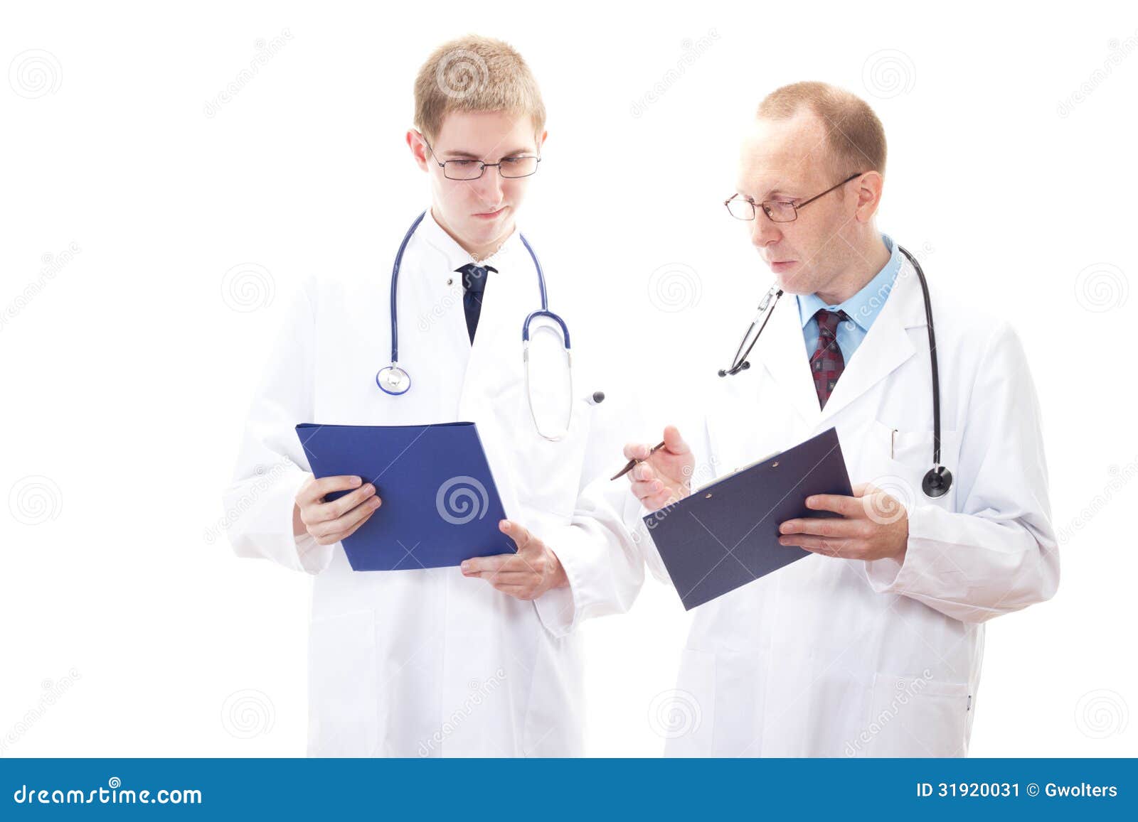 Doctors Discussing about How Solving Problem Stock Image - Image of ...