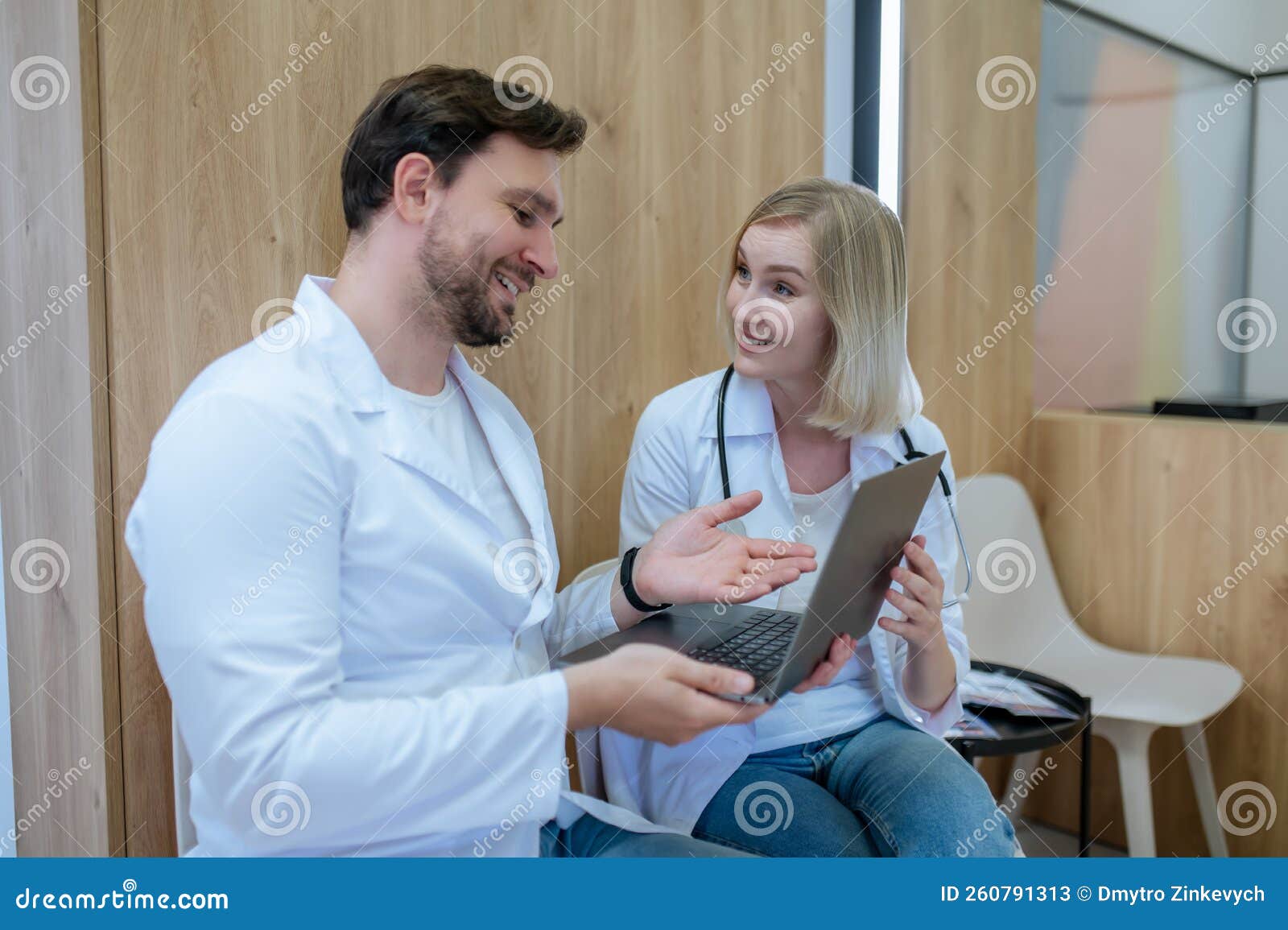 Doctors Discussing an Interesting Case and Looking Involved Stock Image ...