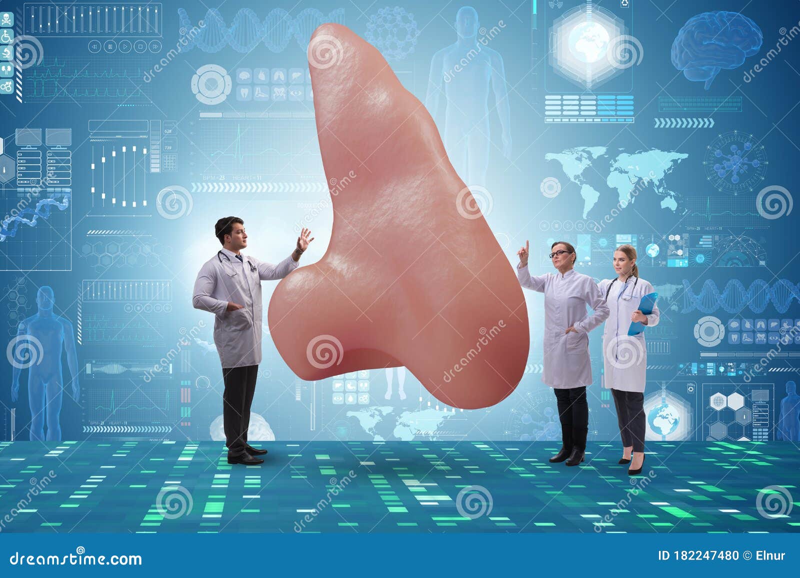 Doctors Doing Plastic Nose Surgery Stock Photo - Image of healthcare ...