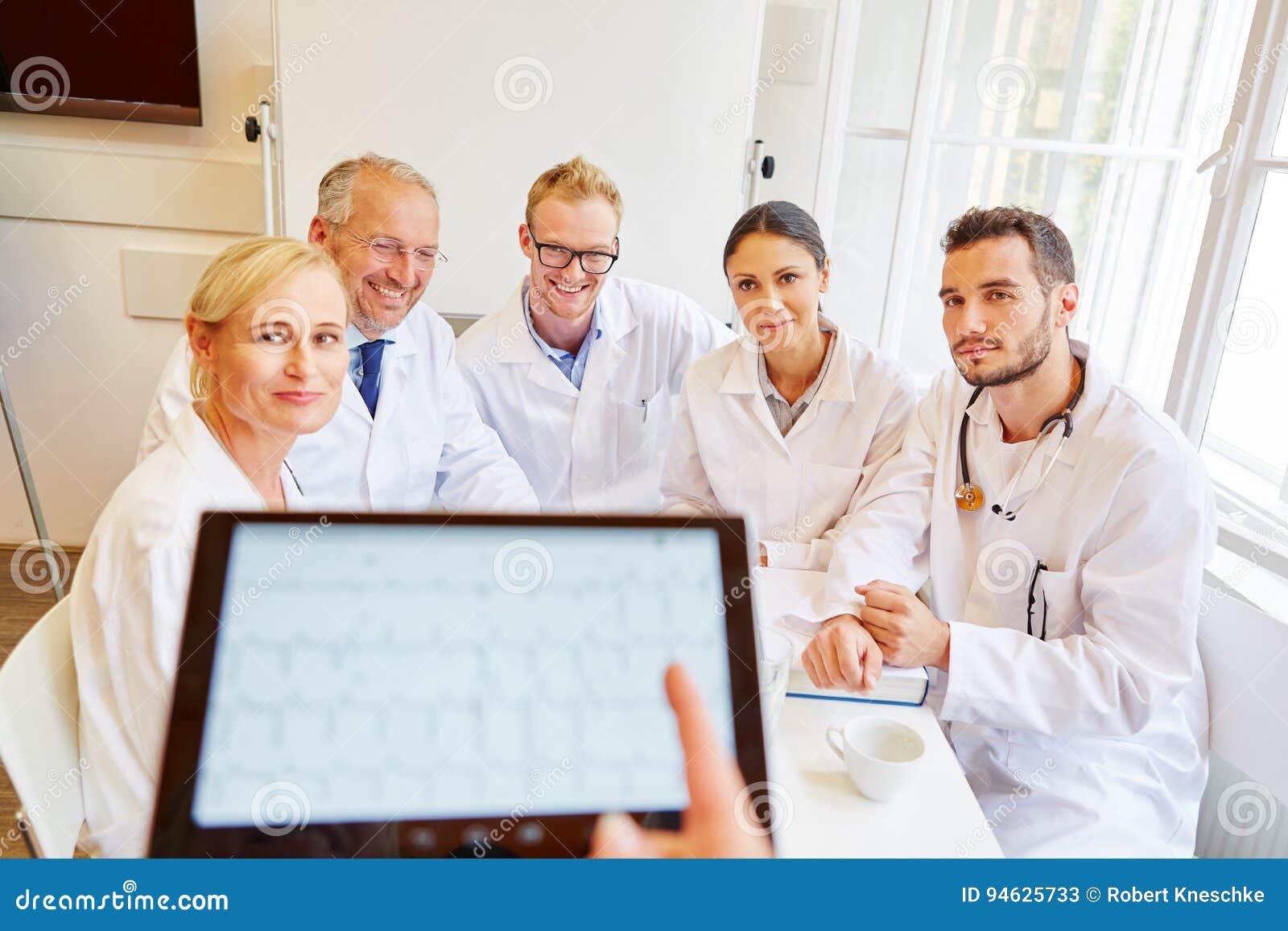 Doctors in ECG training stock image. Image of heartbeat - 94625733