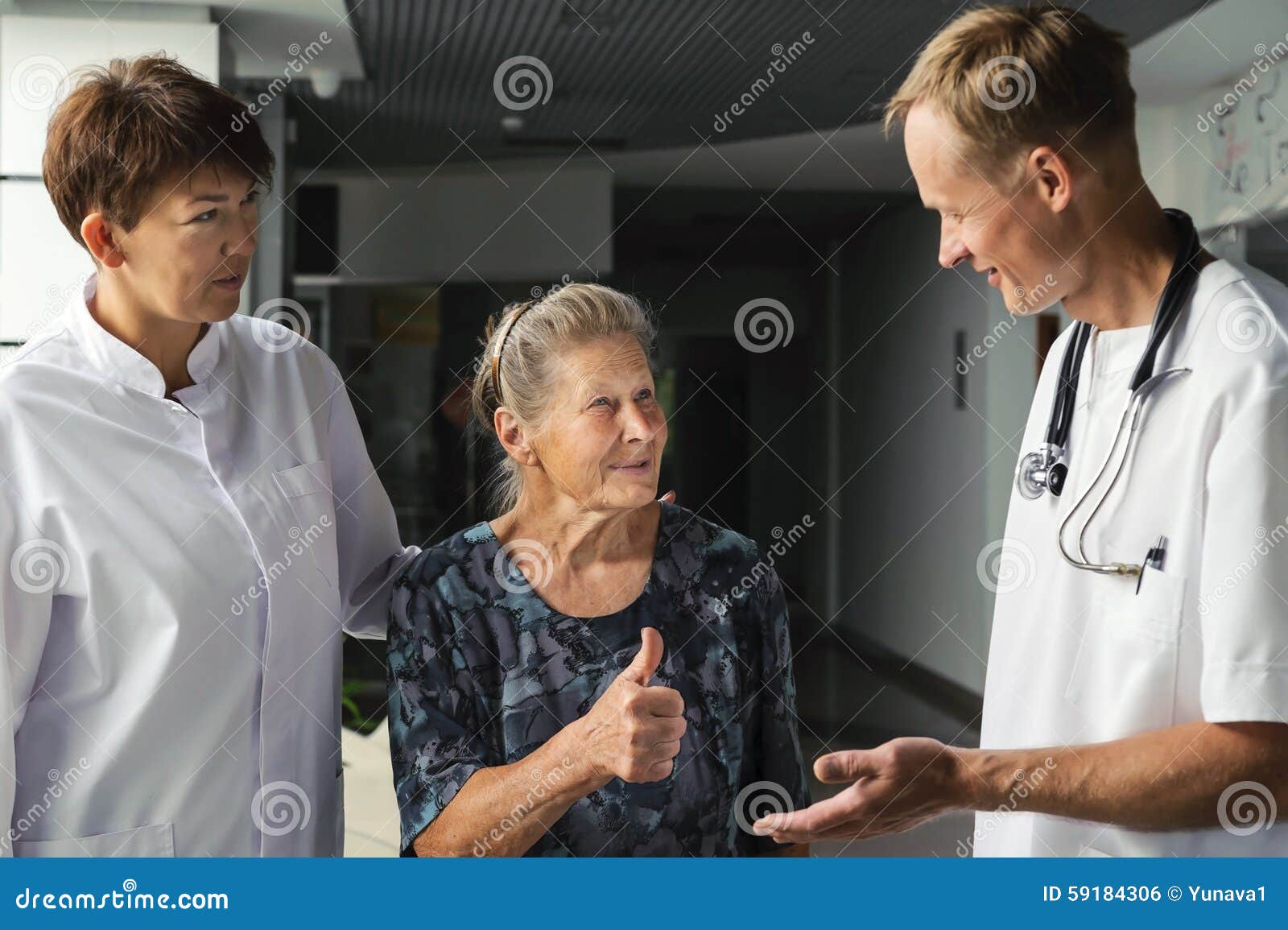 Doctors and Elderly Patient Stock Photo - Image of seniors, care: 59184306