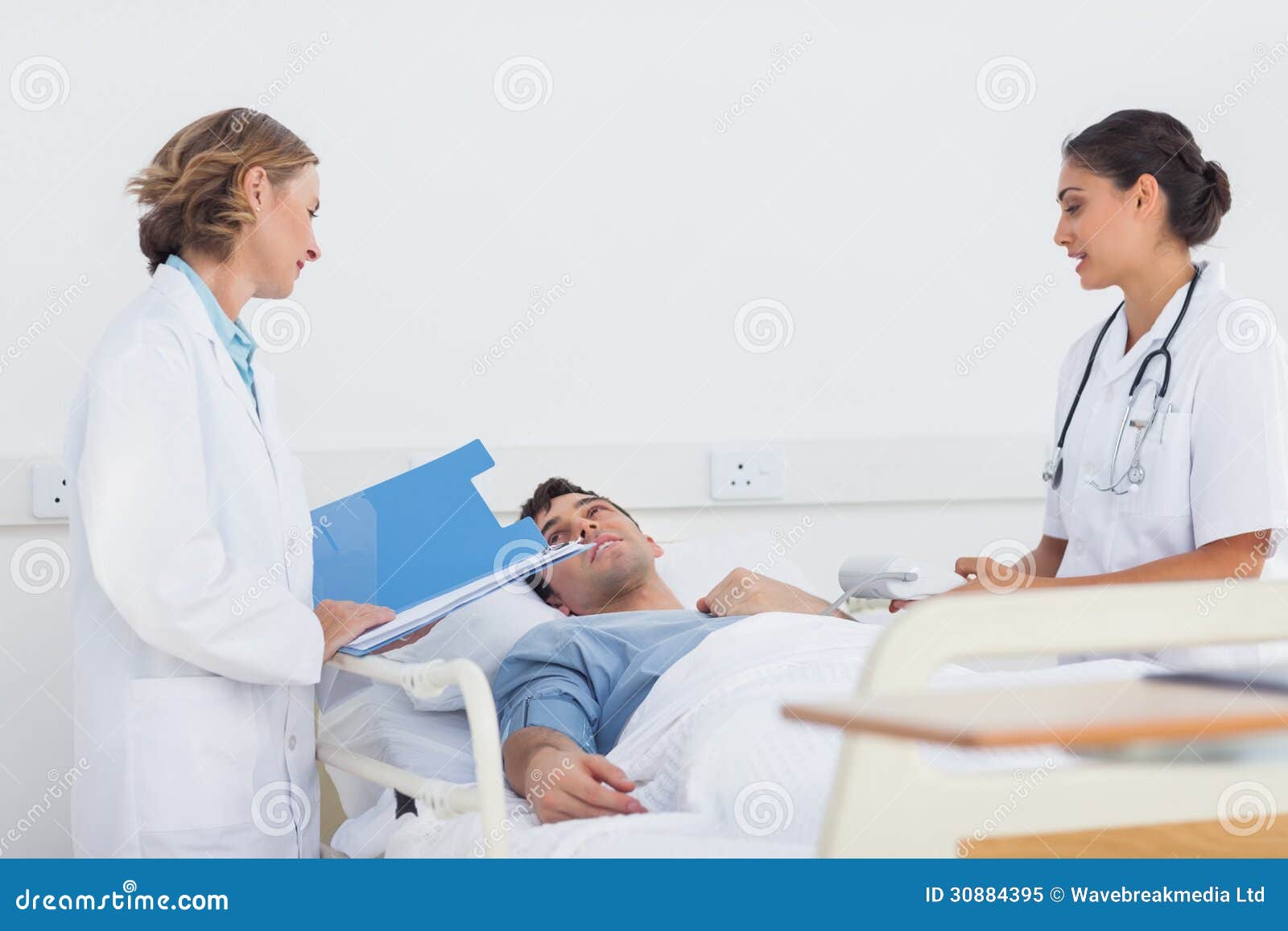 Doctors Explaining the Symptoms To a Patient Stock Image - Image of ...
