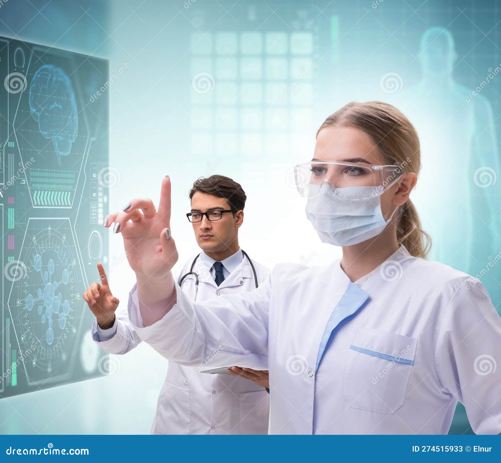 Doctors in Future Telemedicine Concept Stock Image - Image of computer ...